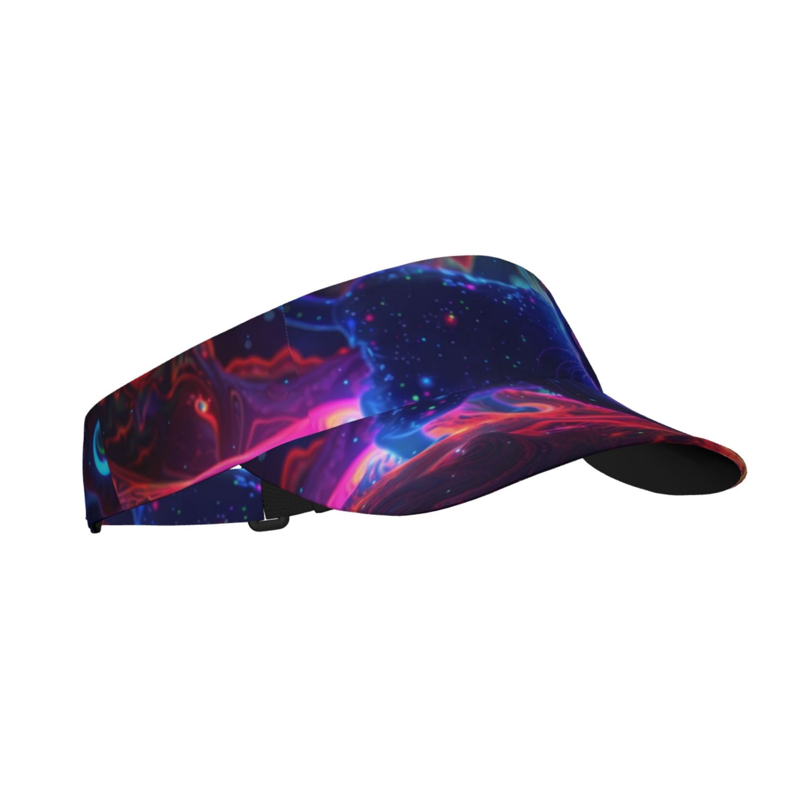 Salouo Cosmic Cat Psychedelic Journey Pattern Sport Sun Visor Hats,1 ...