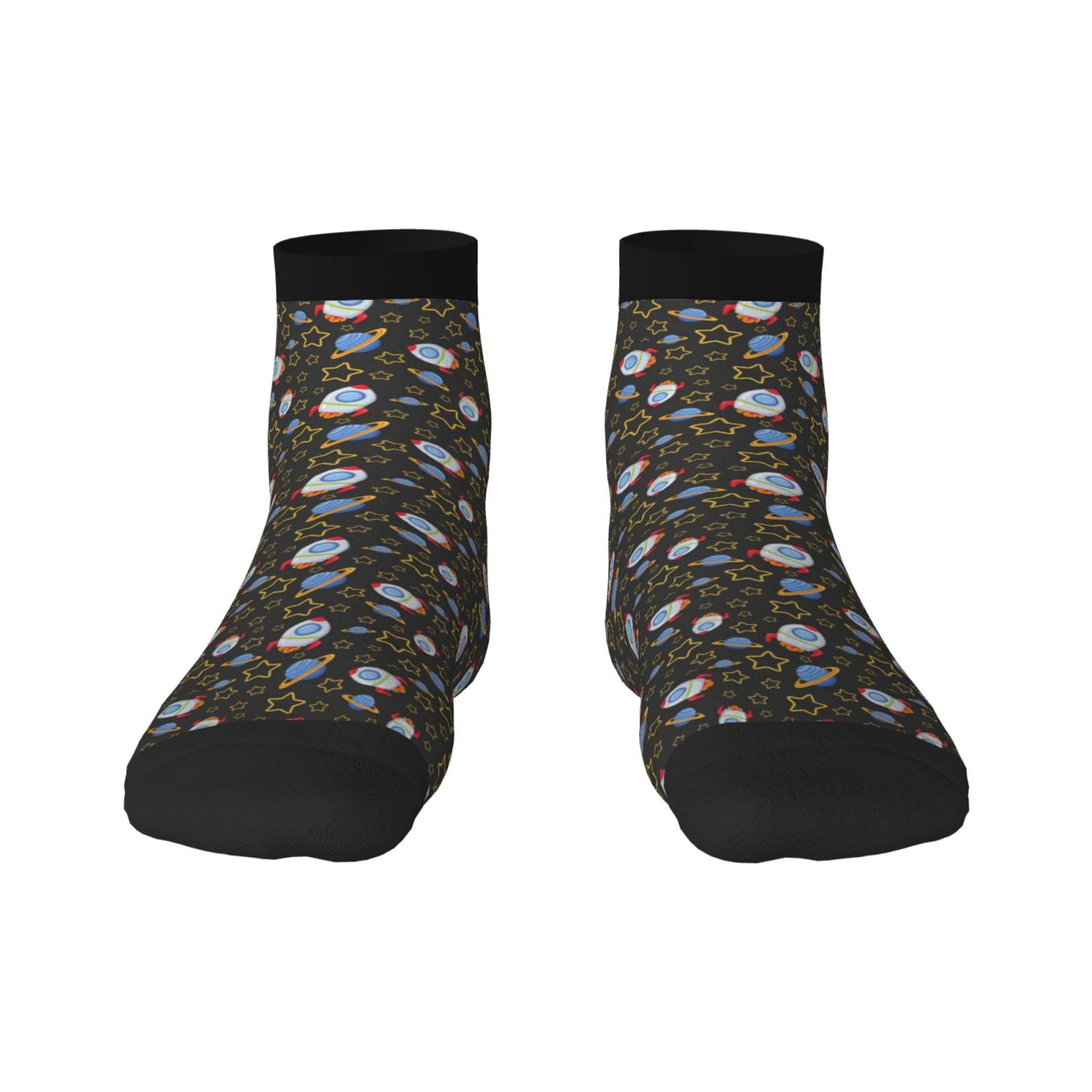 Salouo Cosmic Pattern Unisex Middle Tube Socks,Middle-Finger Knee High Socks Over The Calf Tube ...