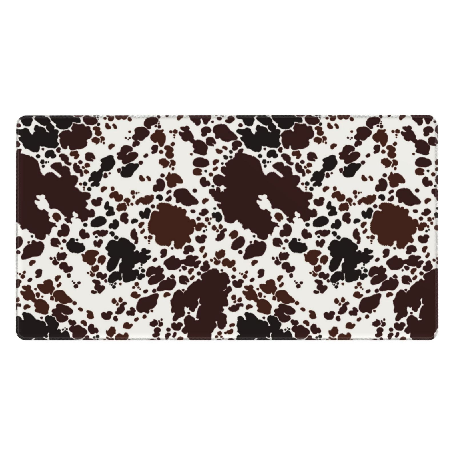 Salouo Cow Skin Print Large Mouse Pad,Extended Mat Desk Pad, 3mm Thick ...