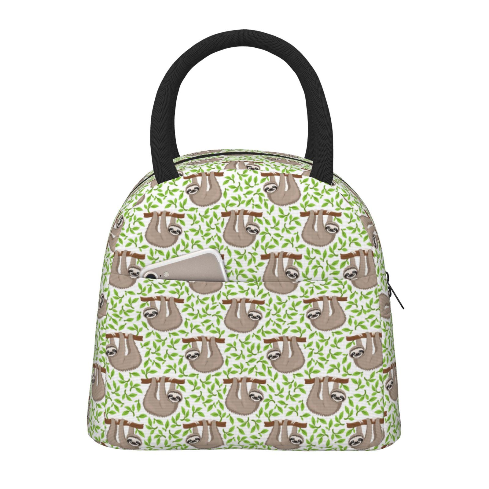 Salouo Cute Animal Sloth On A Branch for Insulated Lunch Bag for Women ...