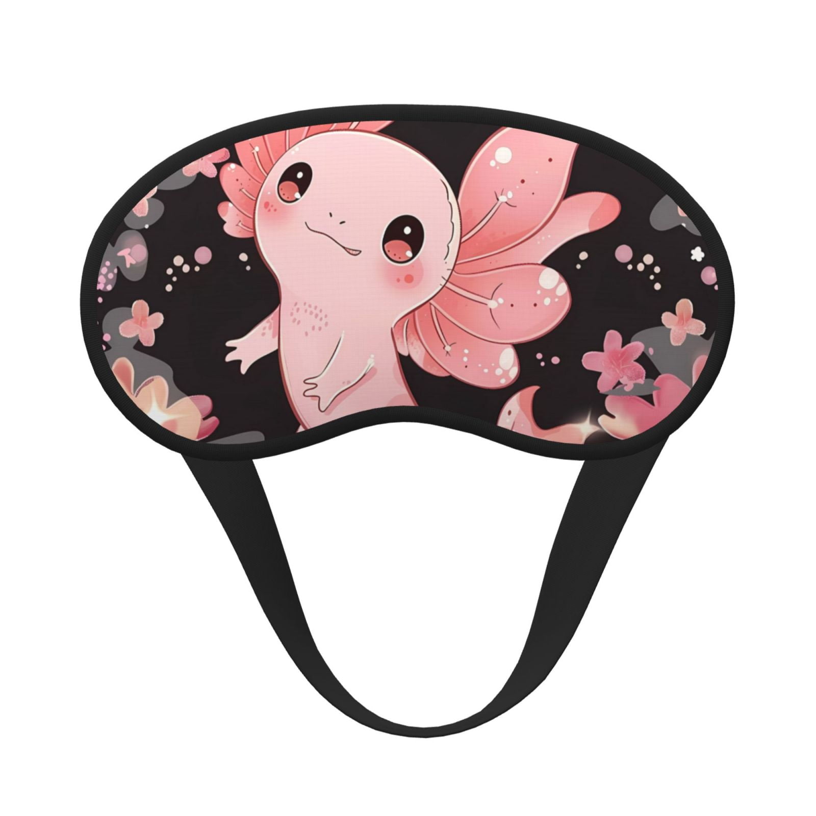 Salouo Cute Axolotl Sakura Blossoms A Pattern Eye Masks, 1-Pack Sleep ...