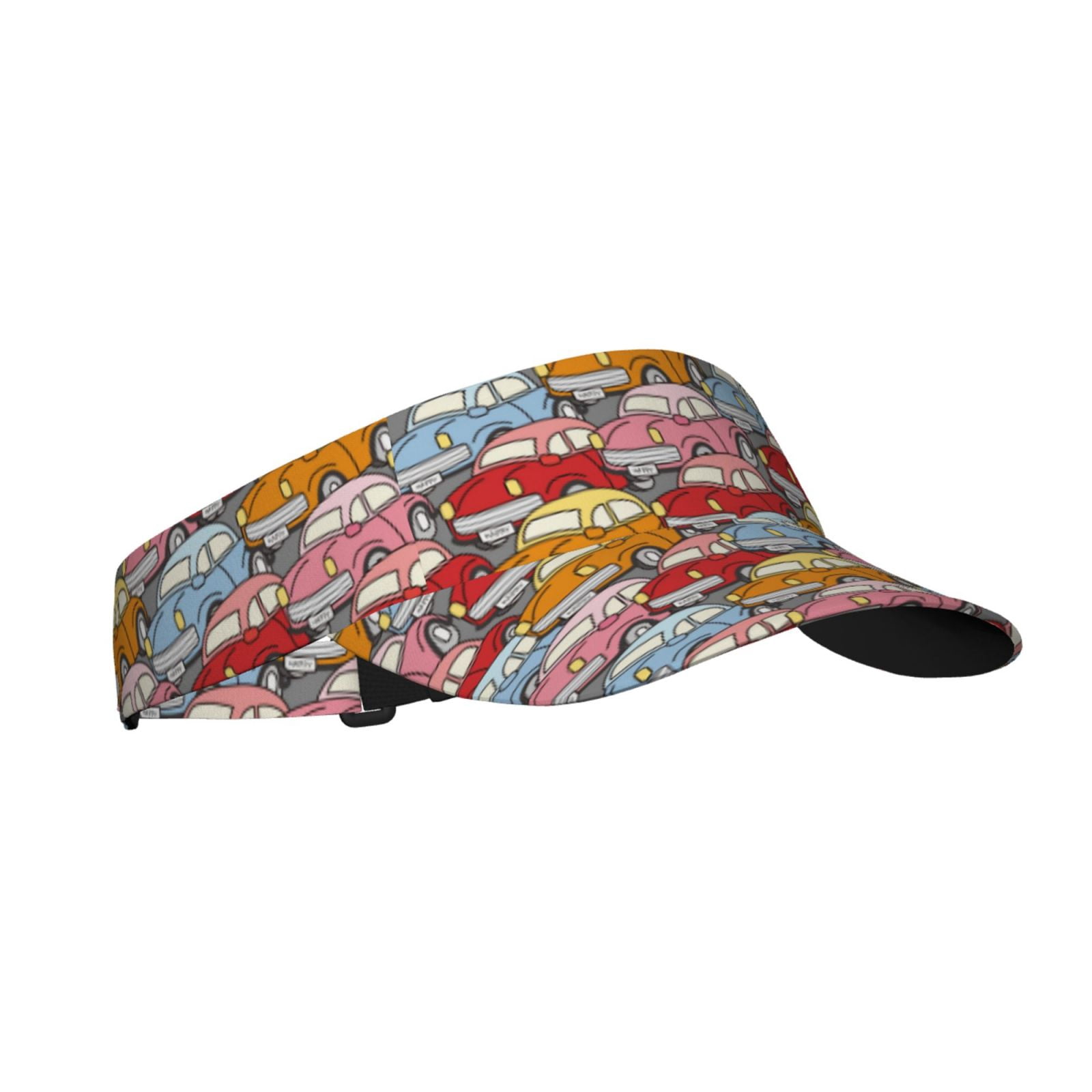 Salouo Cute Cars Pattern Sport Sun Visor Hats,1-Piece of Adult ...