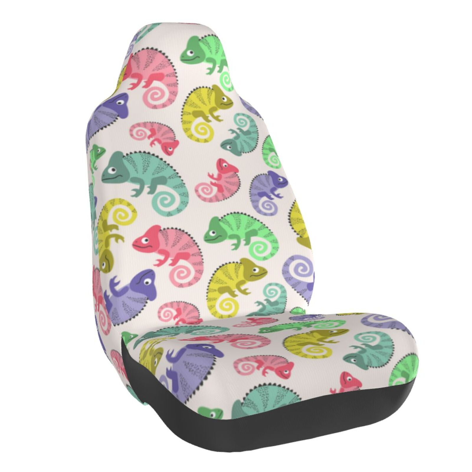 Salouo Cute Chameleons Print Automotive Seat Covers, Universal Fit Anti ...