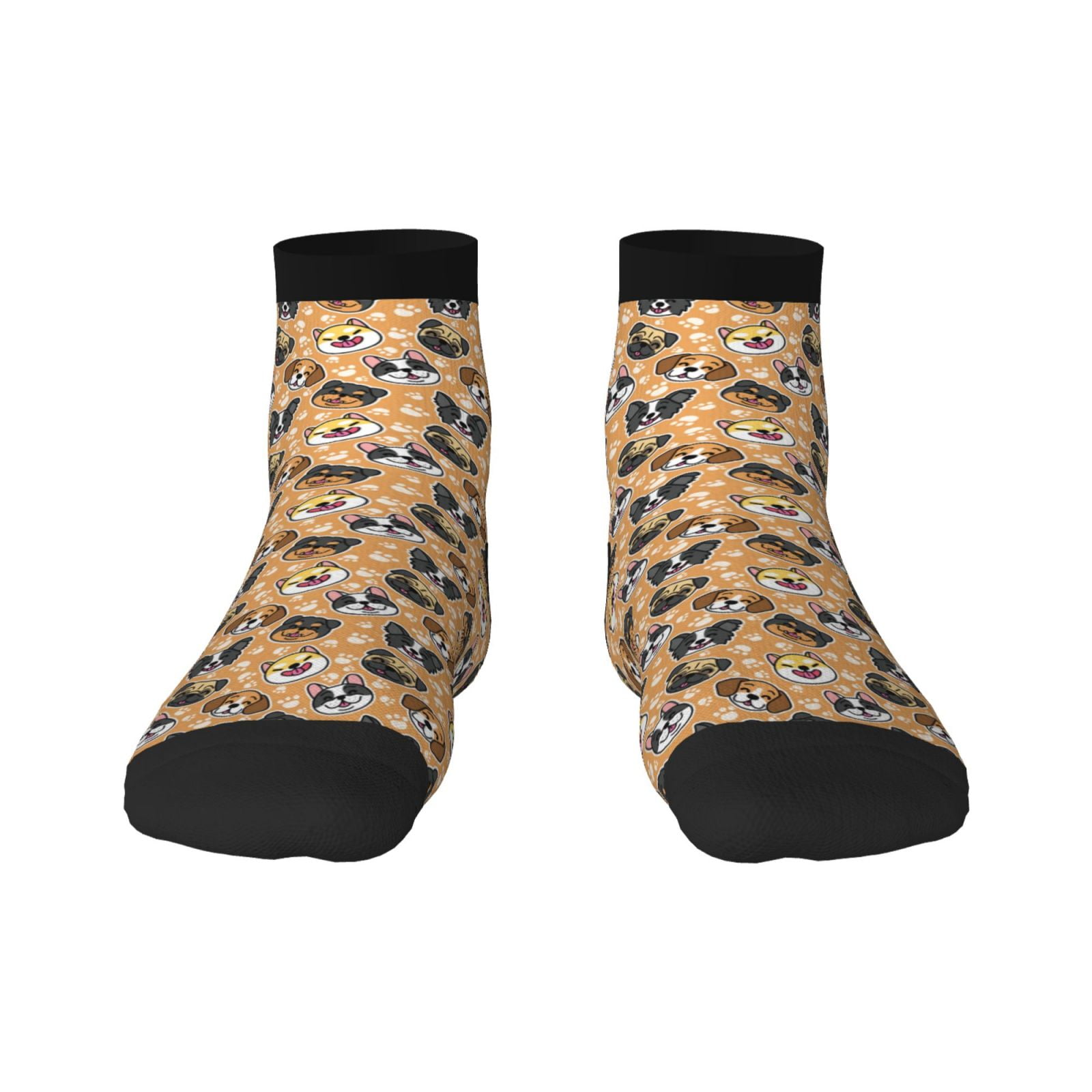 Salouo Cute Dogs Head Pattern Unisex Middle Tube Socks,Middle-Finger ...