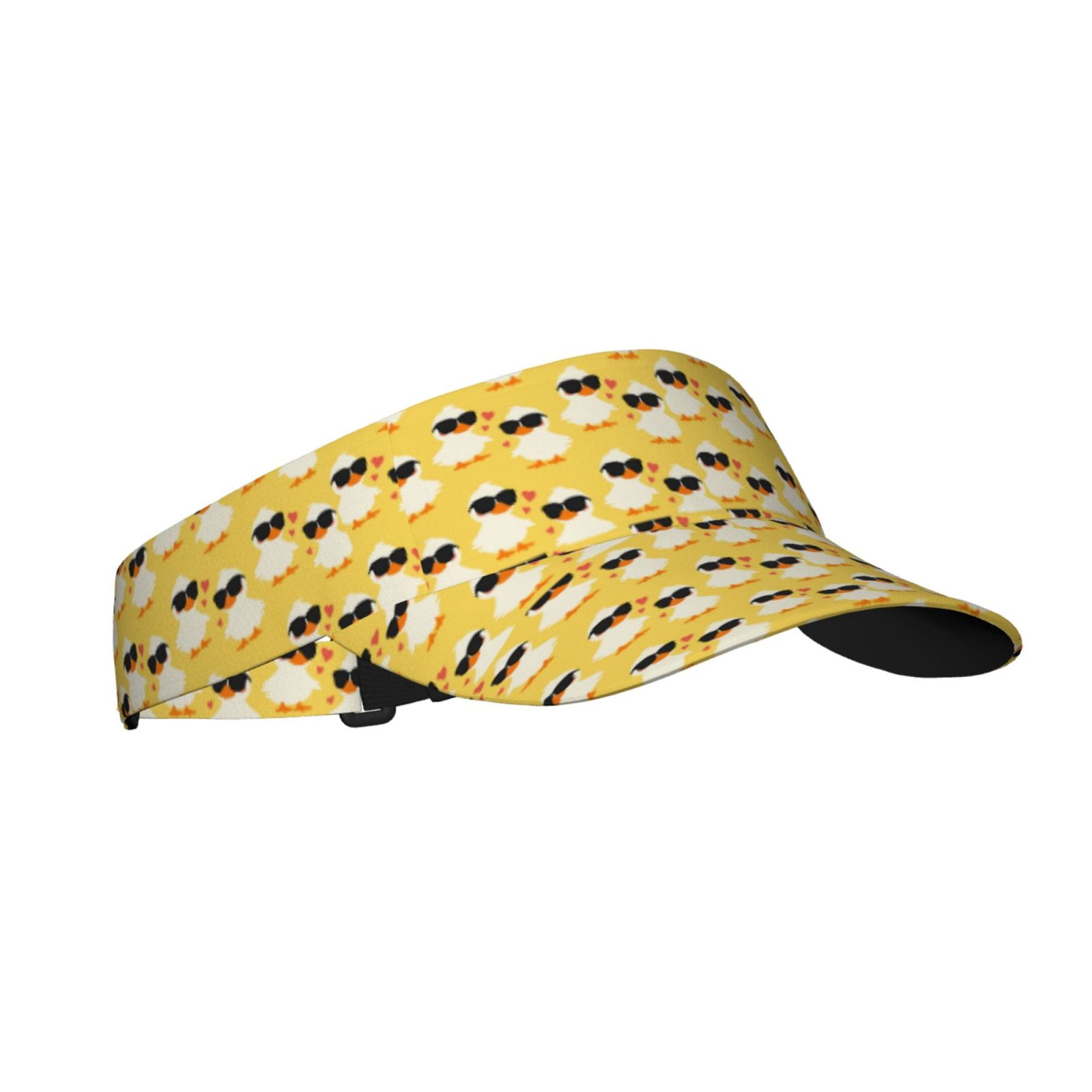 Salouo Cute Duck With Black Glasses Pattern Sport Sun Visor Hats,1 ...