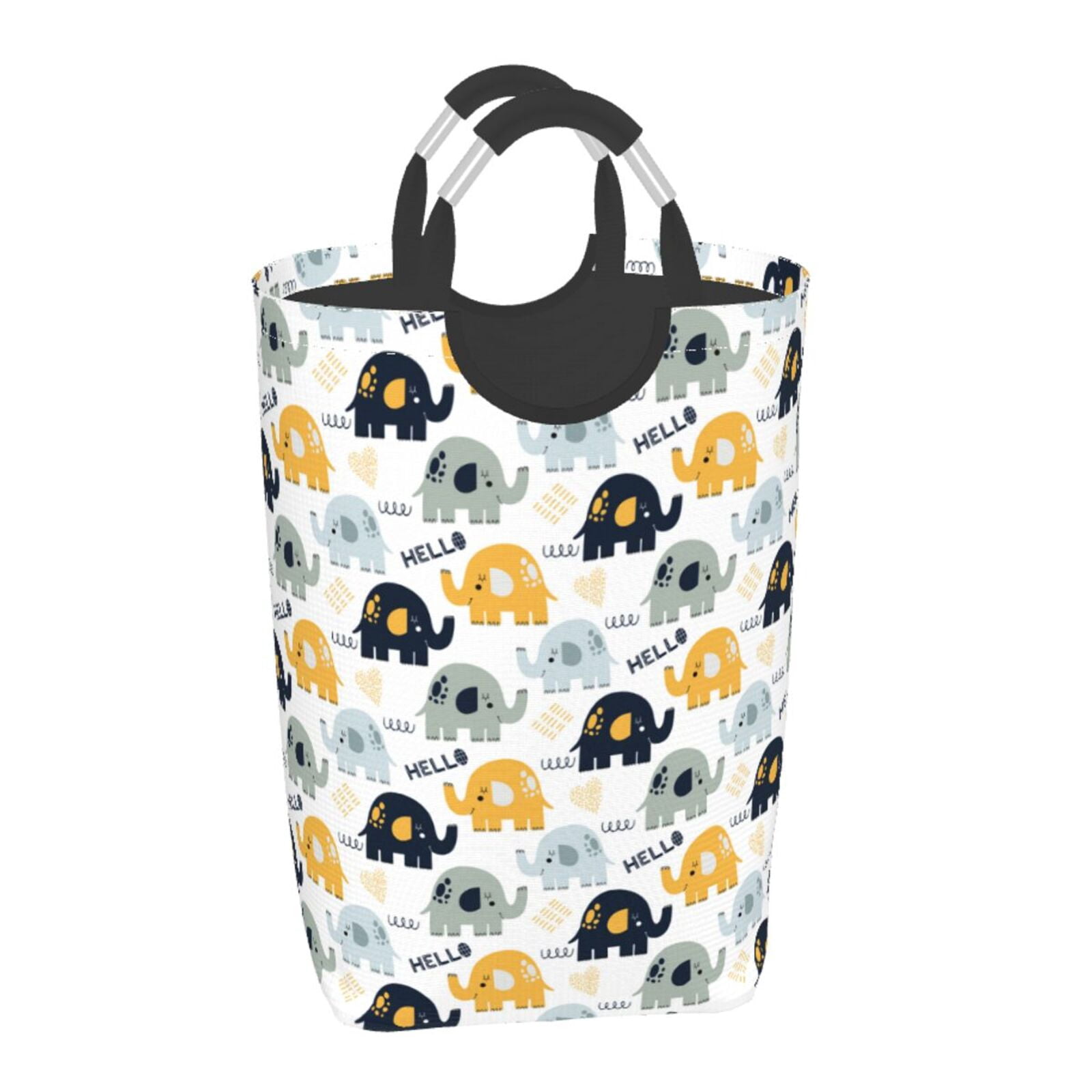 Salouo Cute Elephant for Dirty Clothes Hamper,Extra Large Hamper Basket ...