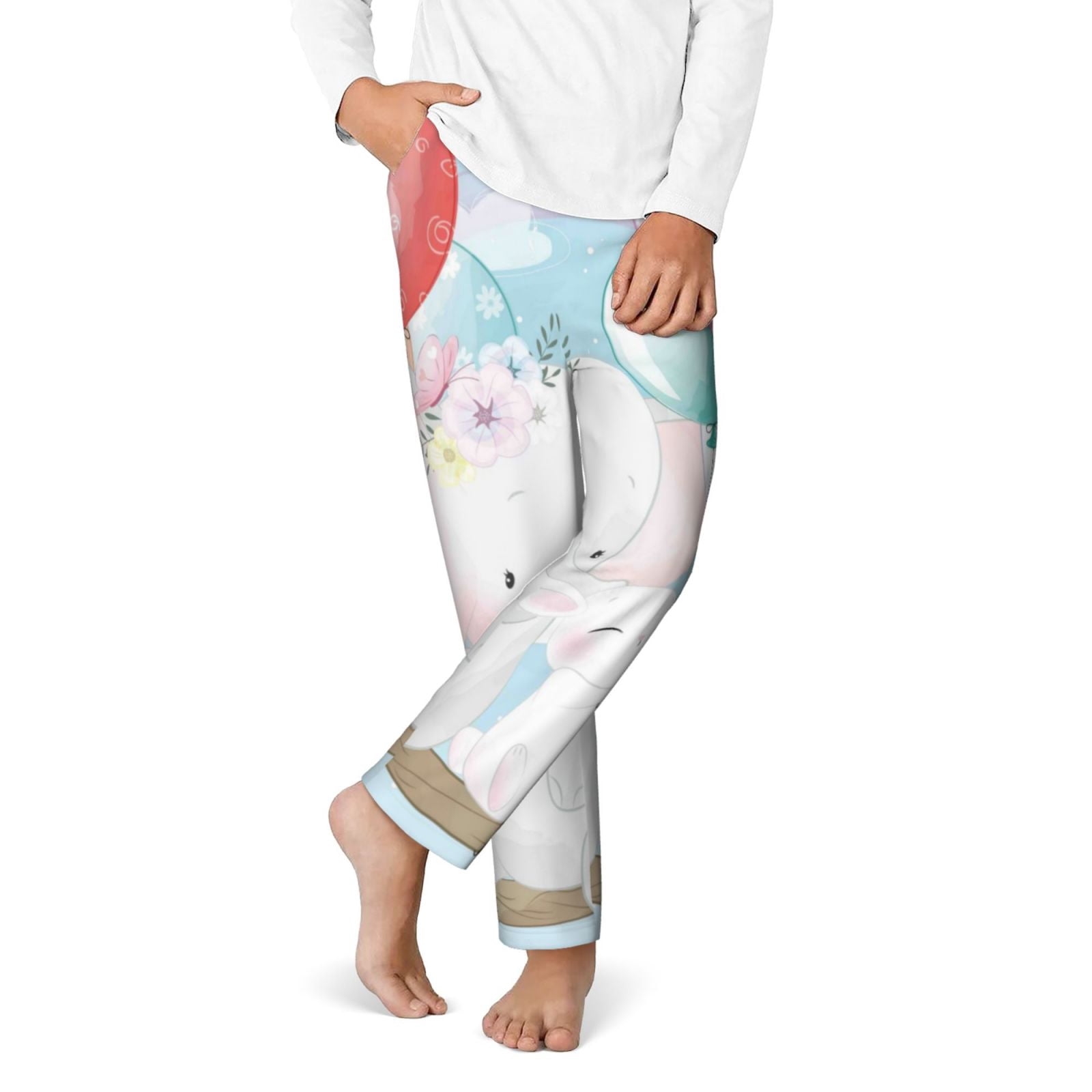 Salouo Cute Elephant Pattern Boys Pajama Pants,Long Sleep Pants for ...
