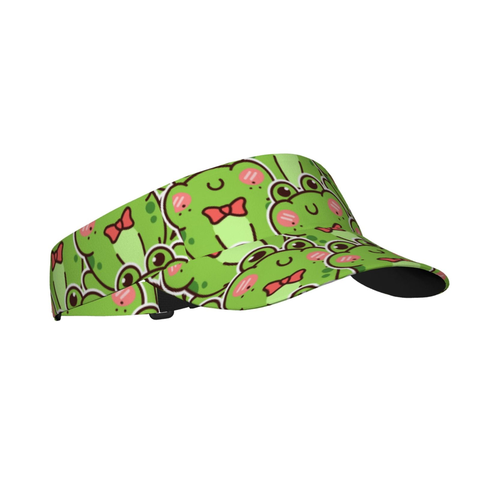 Salouo Cute Green Frog Pattern Sport Sun Visor Hats,1-Piece of Adult ...