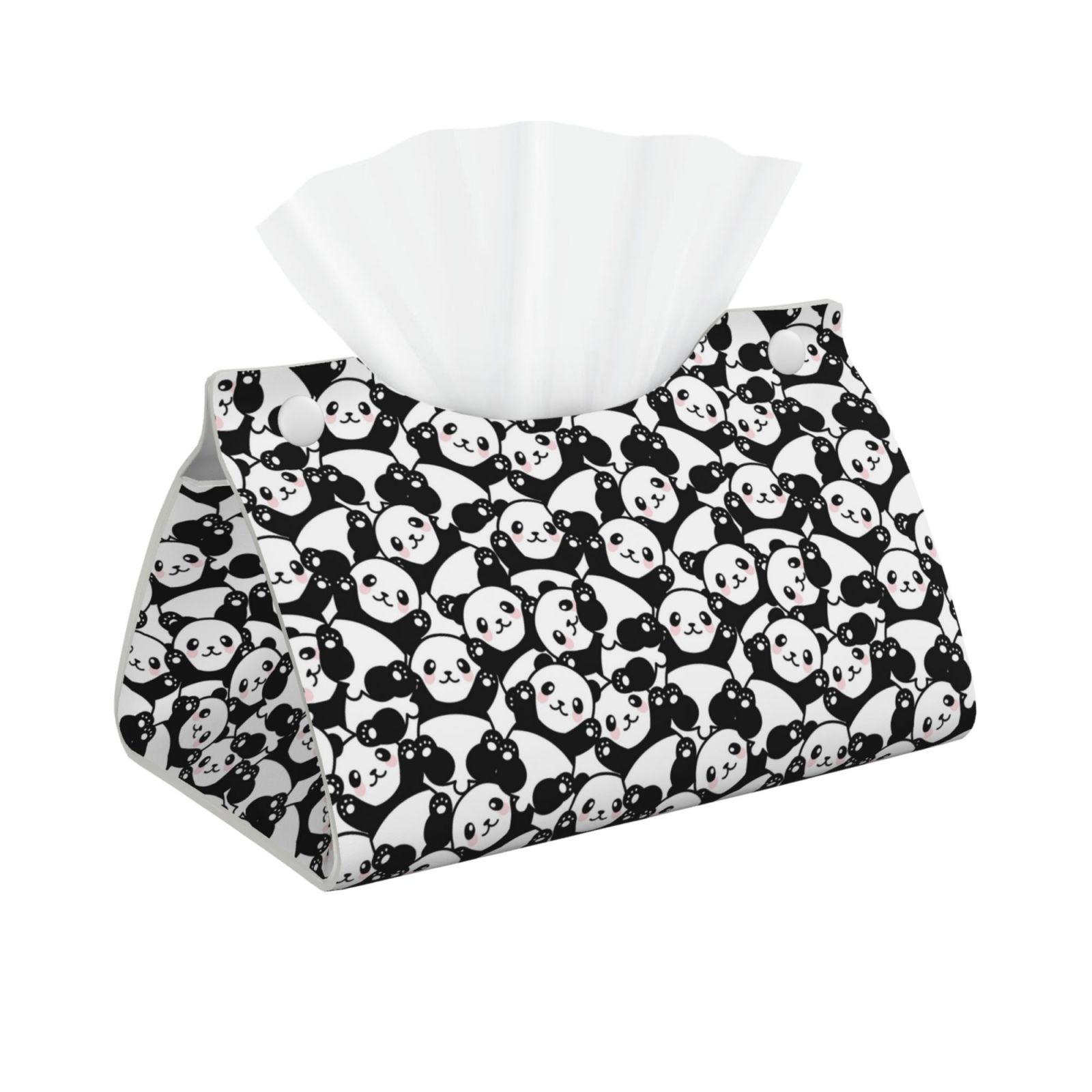 Salouo Cute Panda (3) Pattern Long Tissue Box Cover Rectangular–Plus ...