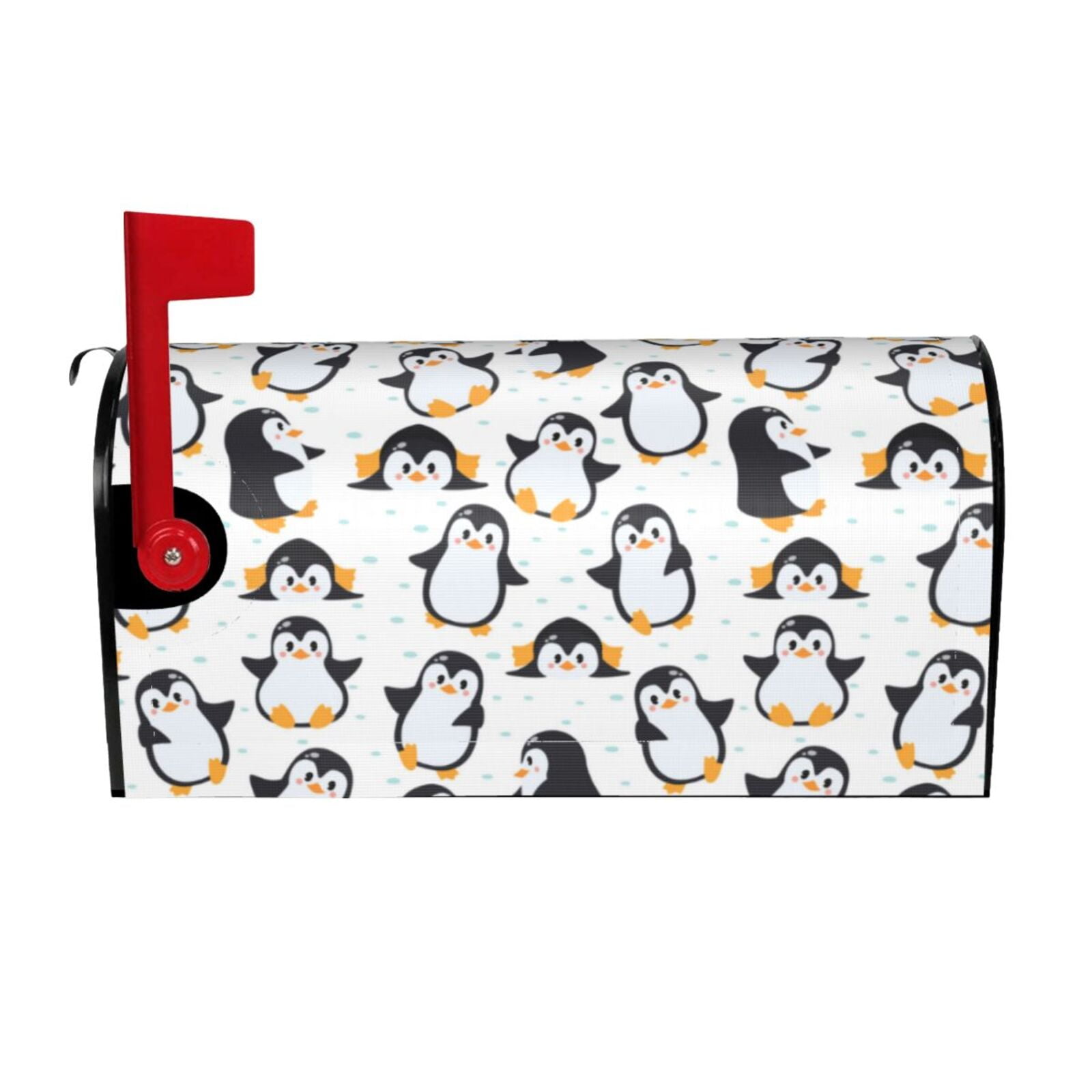 Salouo Cute Penguins for Magnetic Mailbox Covers Waterproof Post Box ...