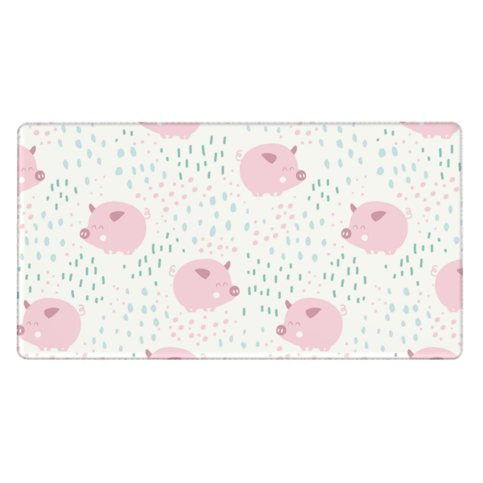 Salouo Cute Pigs Print Large Mouse Pad,Extended Mat Desk Pad, 3mm Thick ...