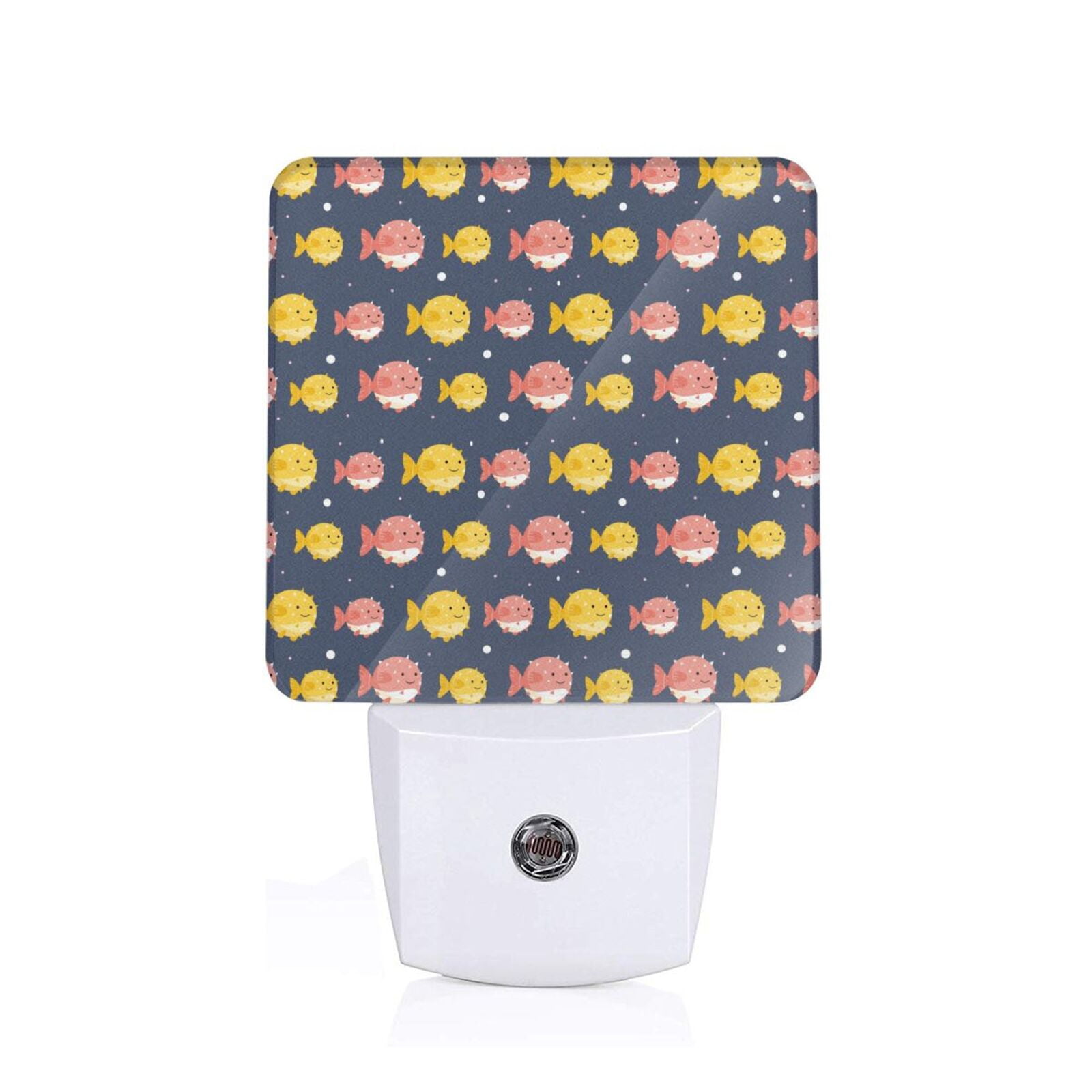Salouo Cute Puffer Fish for Night Lights Plug into Wall 1 Pack, 0.5W ...