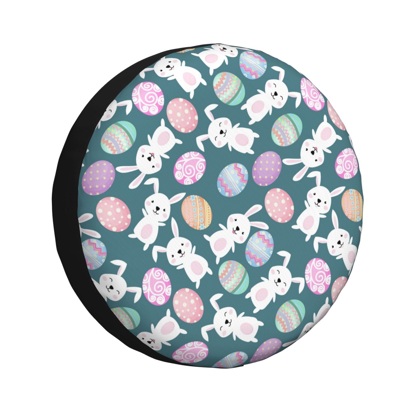 Salouo Cute Rabbit Easter Print Spare Tire Cover 14-17 inch Spare Tire ...