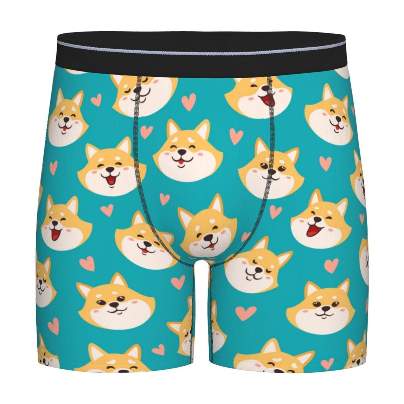 Salouo Cute Shiba1 Pattern Men's Boxer Briefs, Soft & Breathable ...