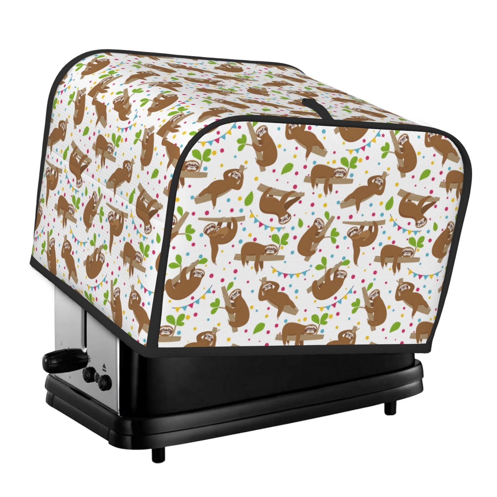 Salouo Cute Sloth Pattern Four Slice Bread Machine Cover,Universal ...