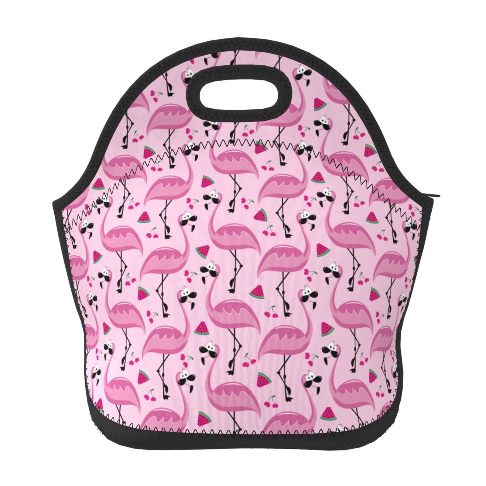 Salouo Cute Watermelon Flamingo for Lunch Tote,Lunch Bag Insulated ...