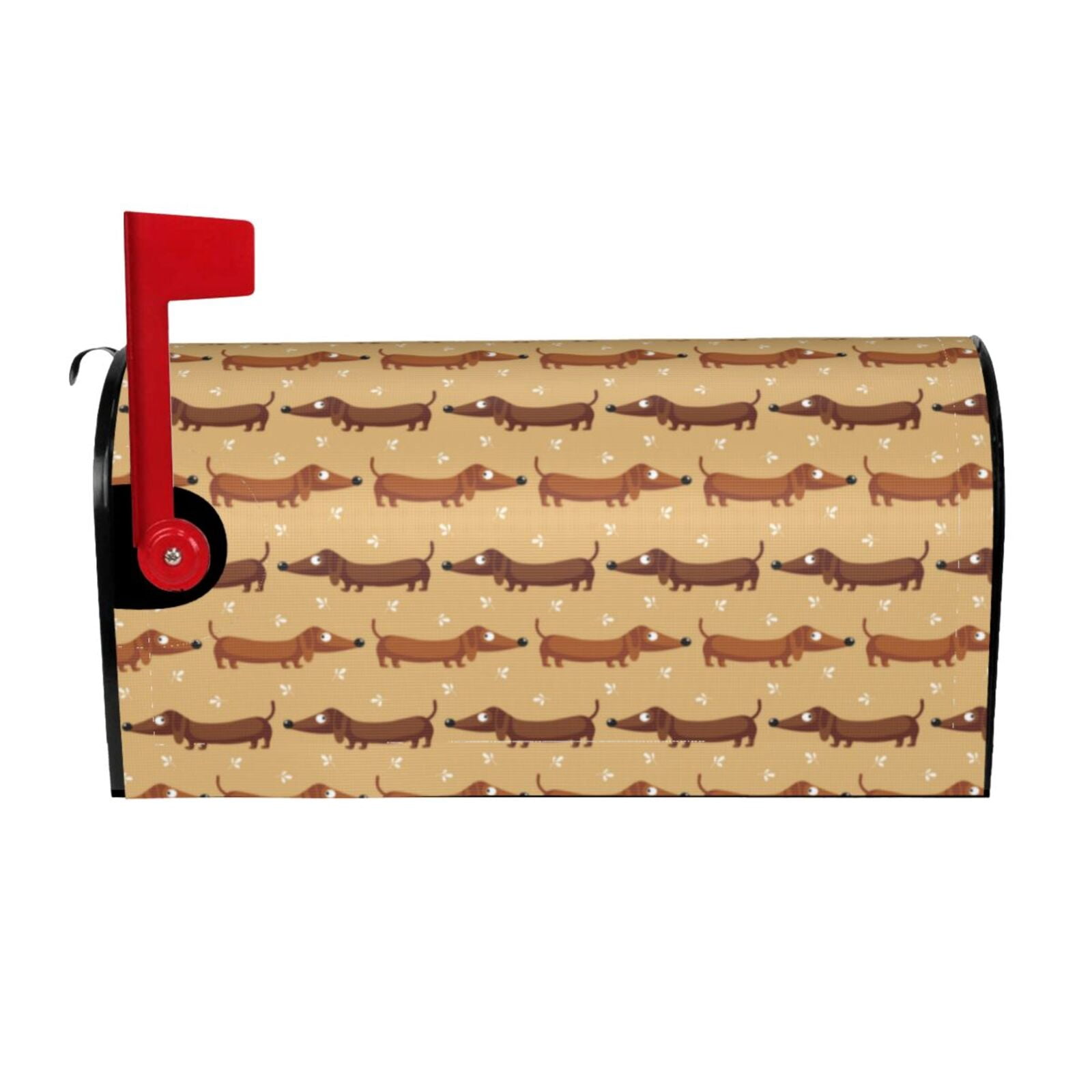 Salouo Dachshund Dog Puppy for Magnetic Mailbox Covers Waterproof Post ...