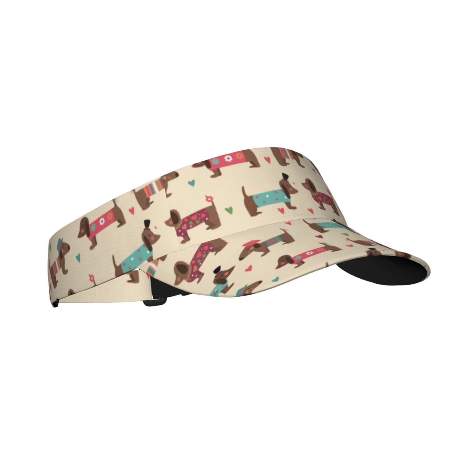 Salouo Dachshund Dog Puppy Pattern Sport Sun Visor Hats,1-Piece of ...