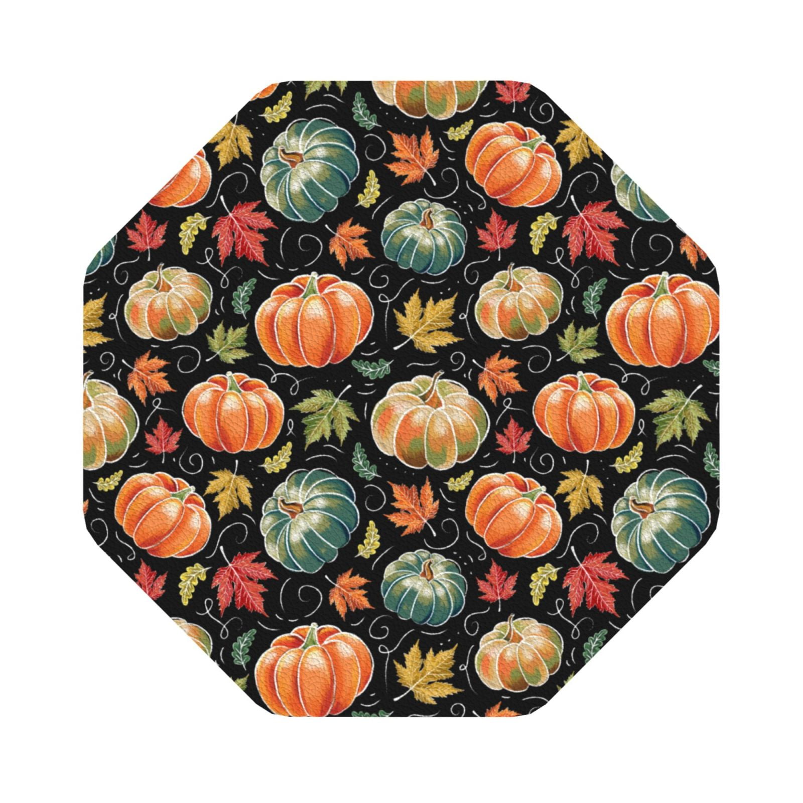 Salouo Daisy maple leaf Print Round Coaster,Drink Coasters Leather Bar Beer Beverage Coasters ...