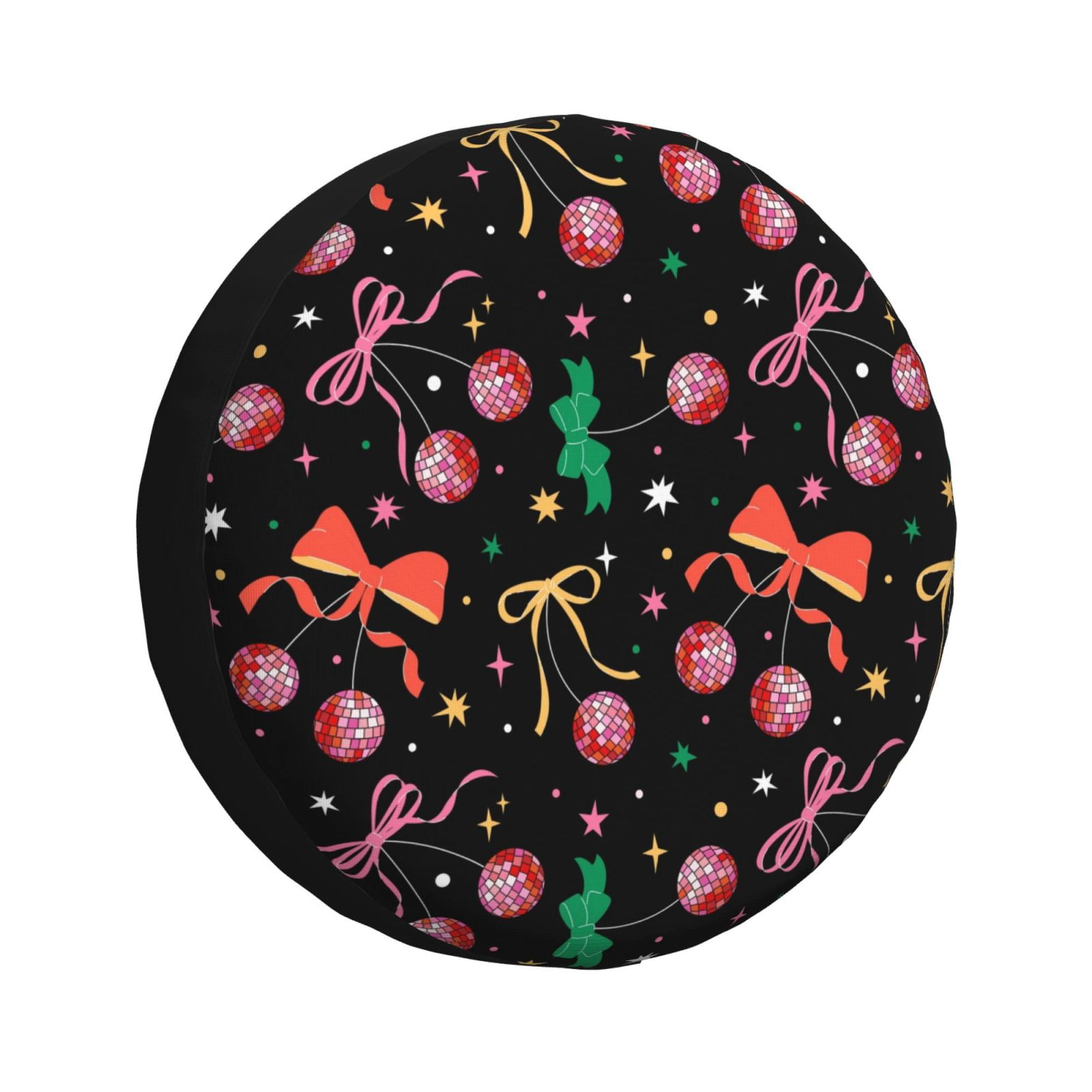 Salouo Disco Mirror Ball Print Spare Tire Cover 14-17 inch Spare Tire ...