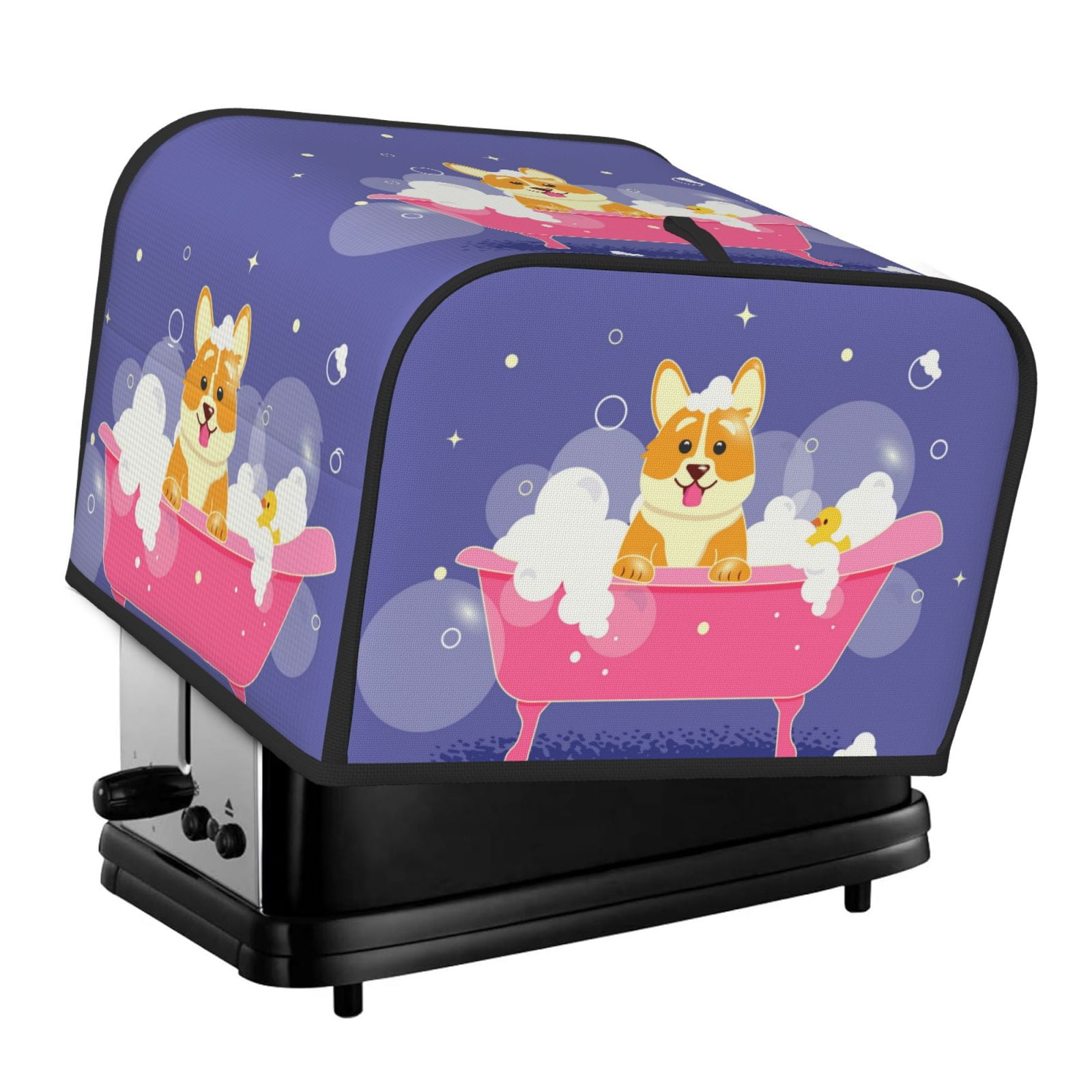 Salouo Dog Washes in a Bath Pattern Four Slice Bread Machine Cover ...