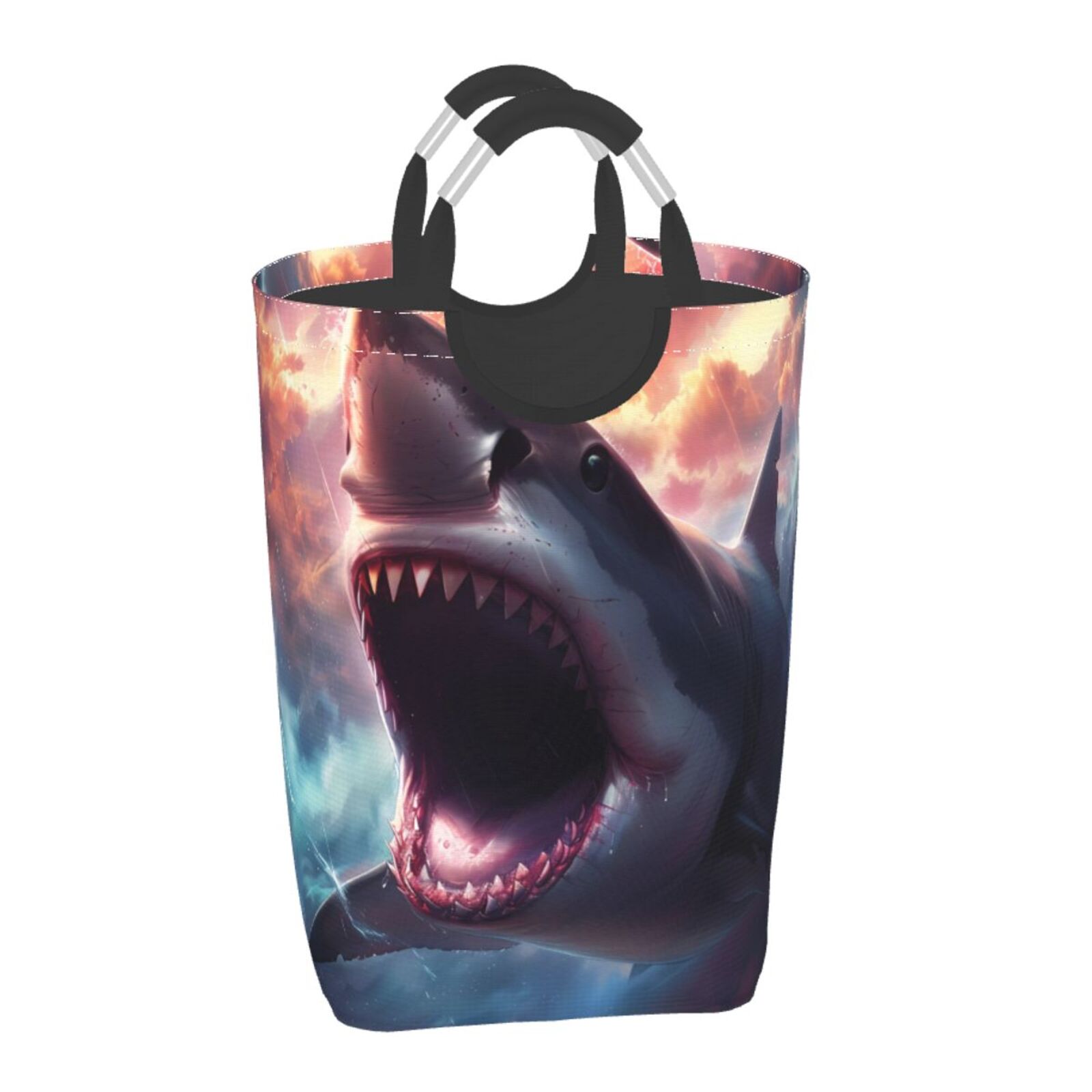 Salouo Dramatic Shark Attack for Dirty Clothes Hamper,Extra Large ...