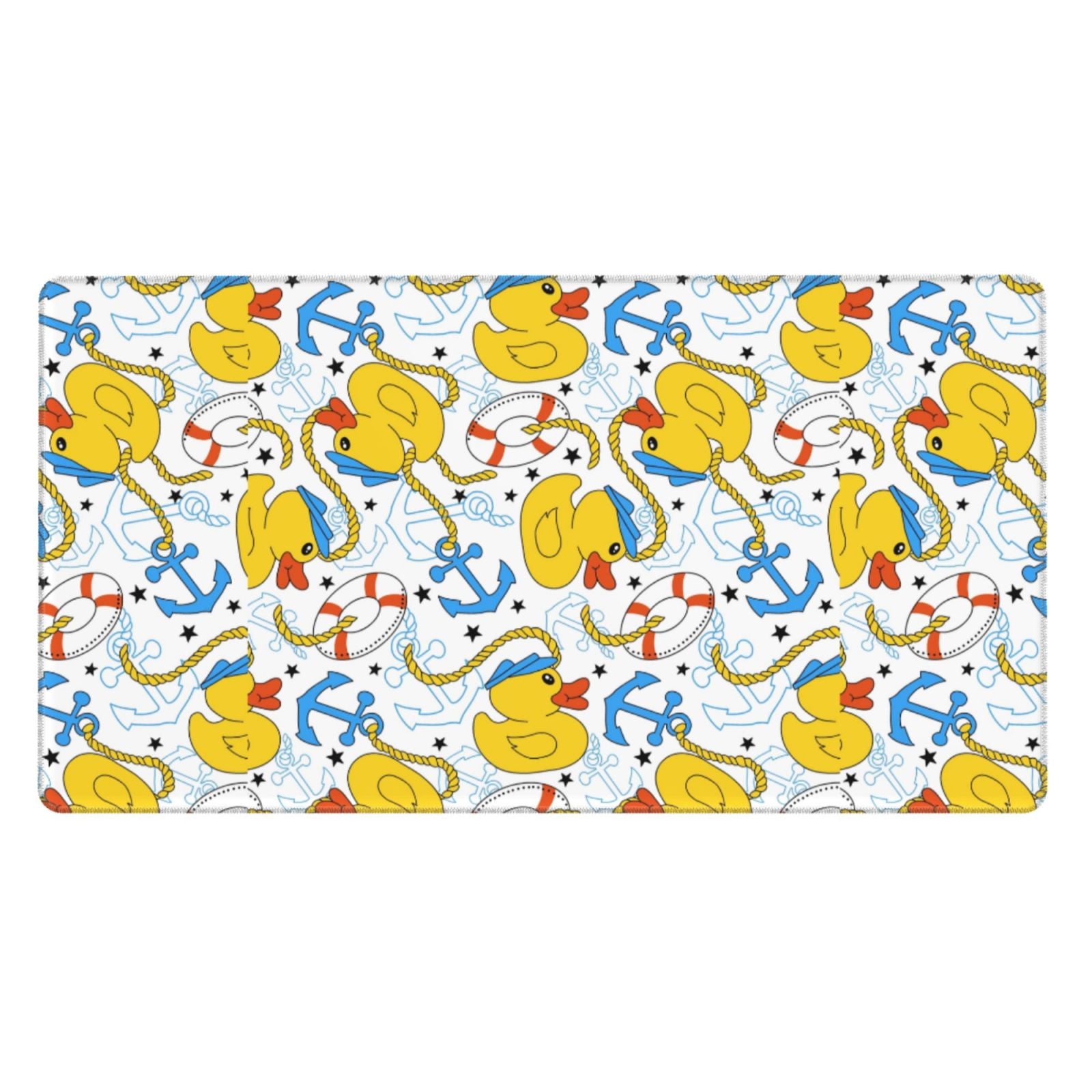Salouo Ducks and Anchors Print Large Mouse Pad,Extended Mat Desk Pad ...