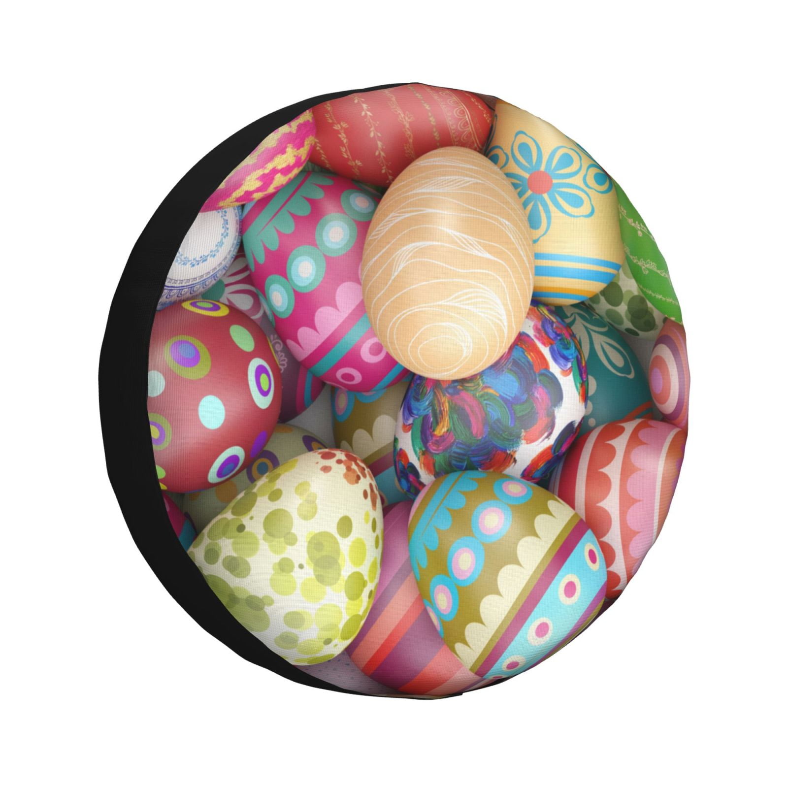 Salouo Easter Eggs Print Spare Tire Cover 14-17 inch Spare Tire ...