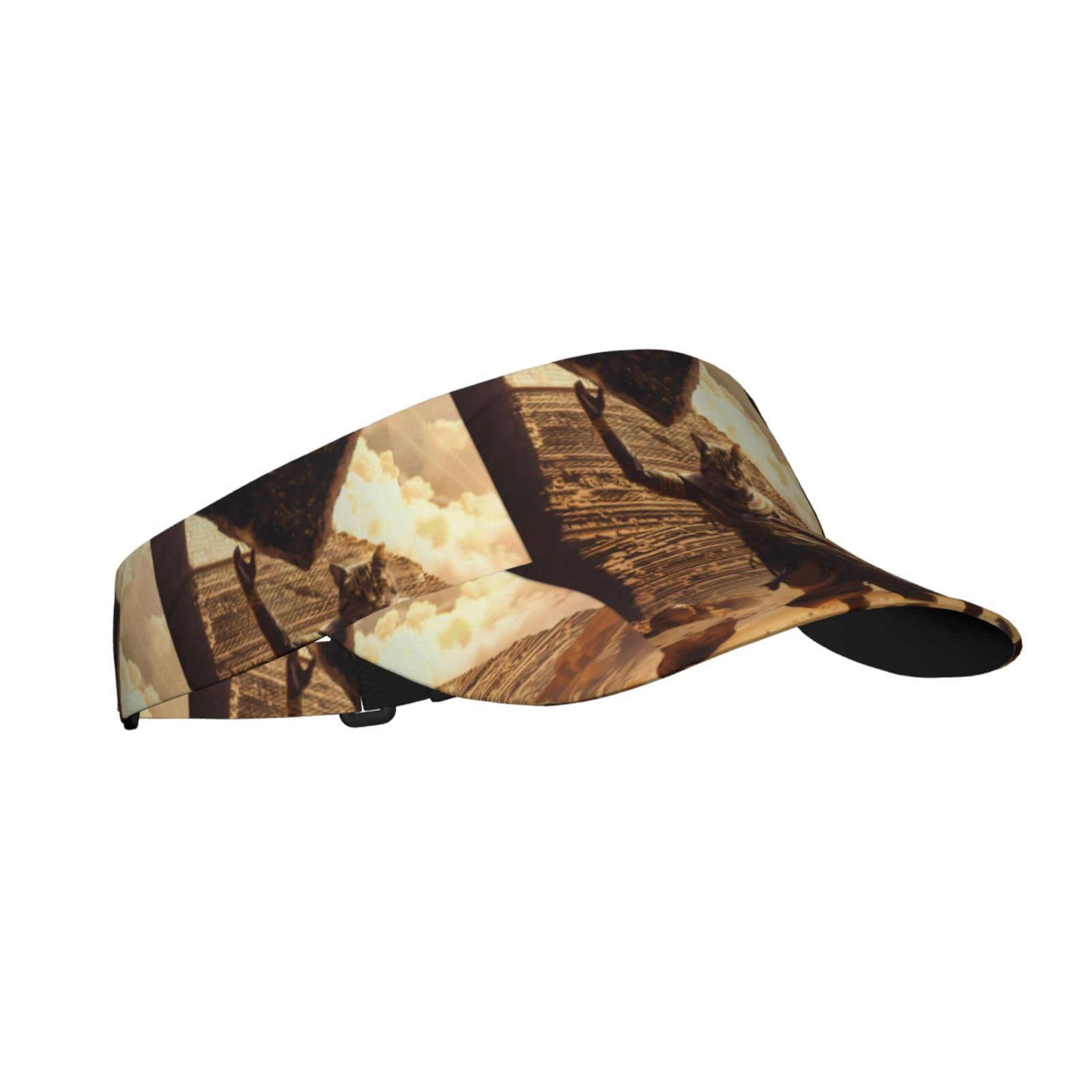 Salouo Egyptian Cat Pharaoh Magic Pattern Sport Sun Visor Hats,1-Piece ...