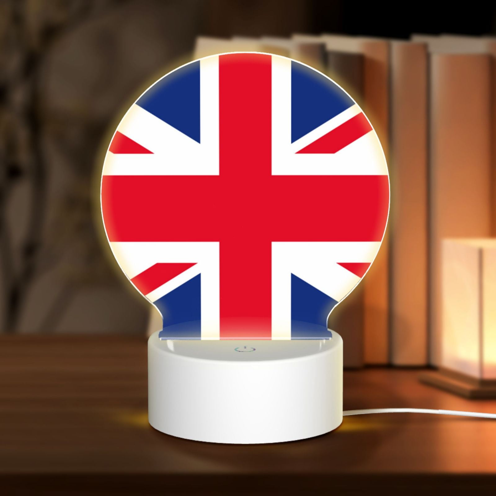 Salouo English for Round Acrylic Night Light - Acrylic Sheets with LED ...