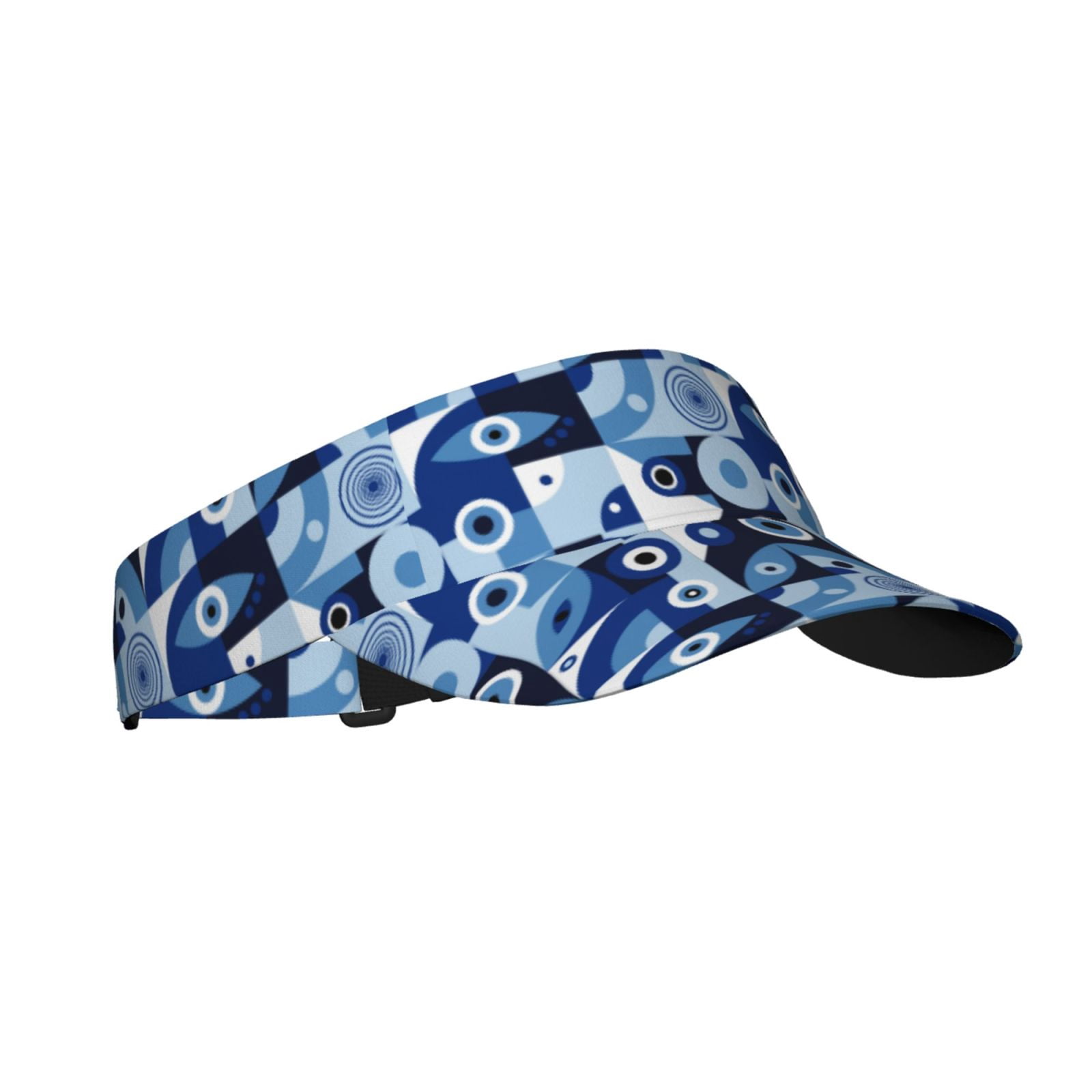 Salouo Evil Eye Pattern Sport Sun Visor Hats,1-Piece of Adult Sunscreen ...