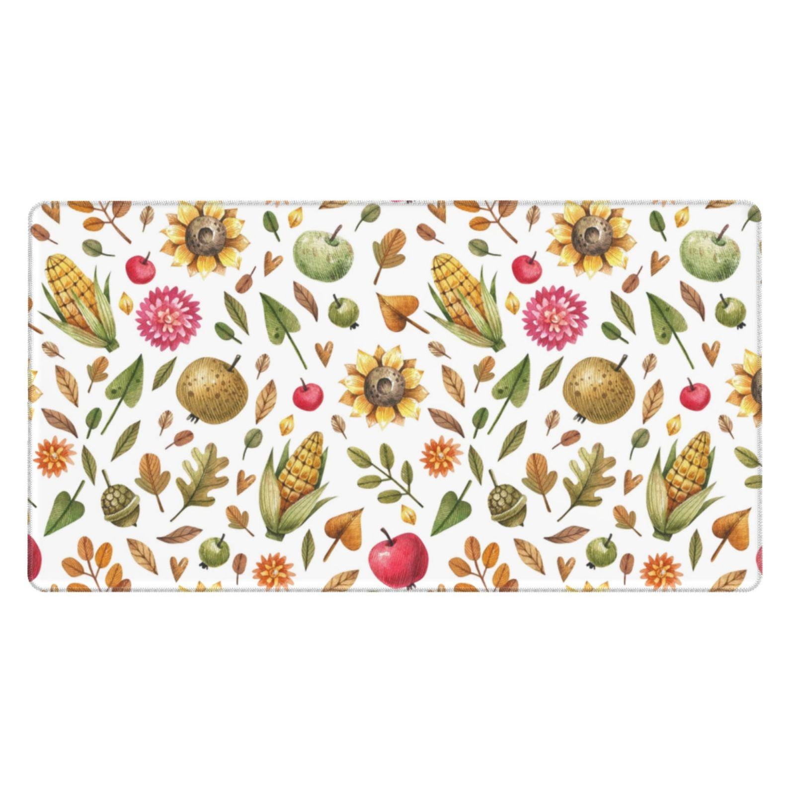 Salouo Fall Fruits And Vegetables Print Large Mouse Pad,Extended Mat ...