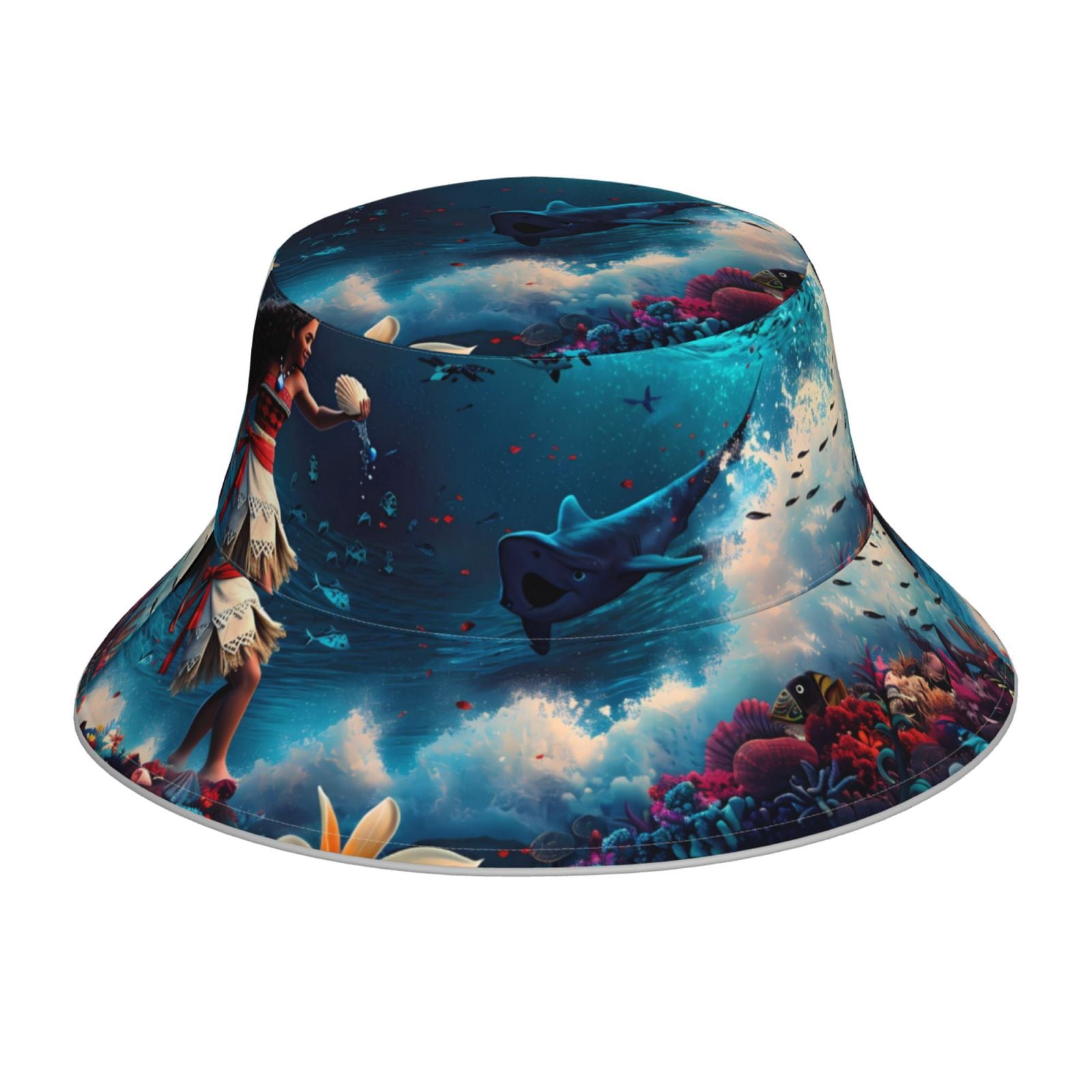 Salouo Fantasy Underwater Adventure Print Unisex Bucket Hat, Outdoor ...