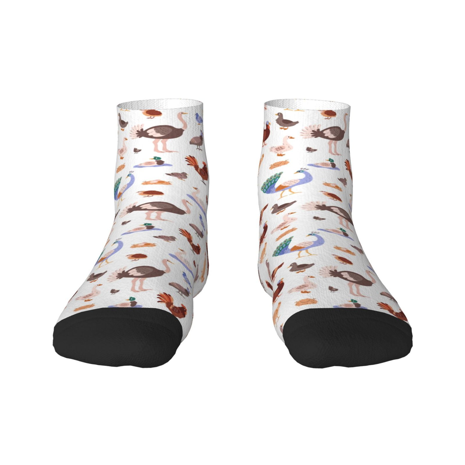 Salouo Farm Birds Goose Pattern Unisex Middle Tube Socks,Middle-Finger ...