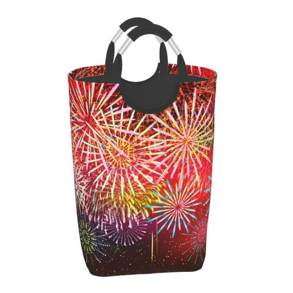 Salouo Fireworks for Dirty Clothes Hamper,Extra Large Hamper Basket Bin ...