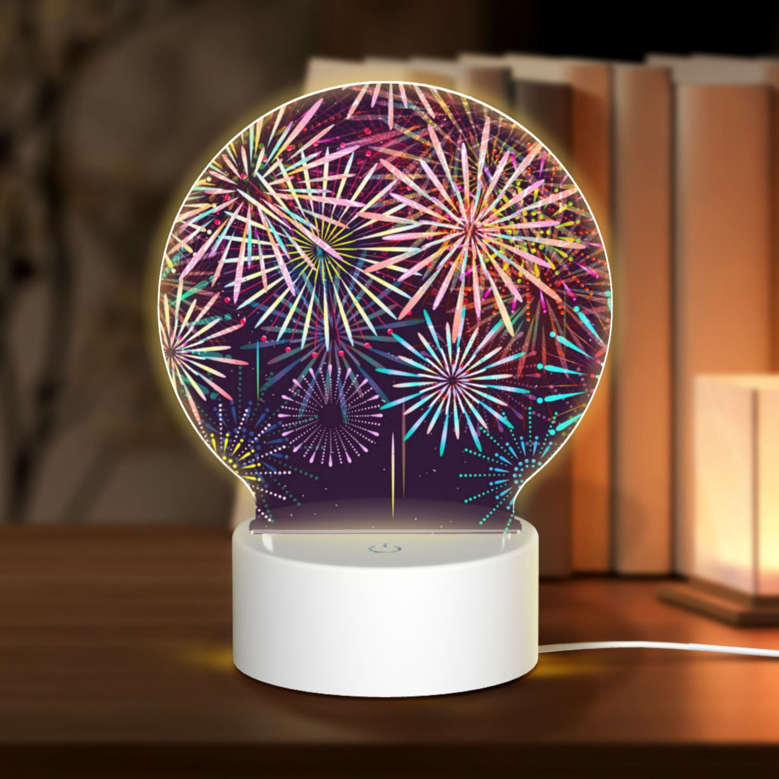 Salouo Fireworks2 for Round Acrylic Night Light - Acrylic Sheets with ...