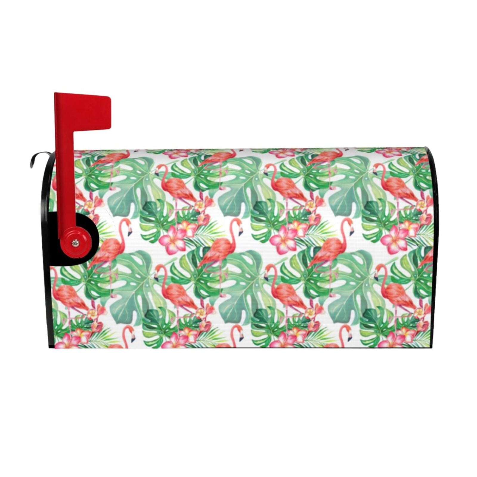 Salouo Flamingo And Monstera for Magnetic Mailbox Covers Waterproof ...