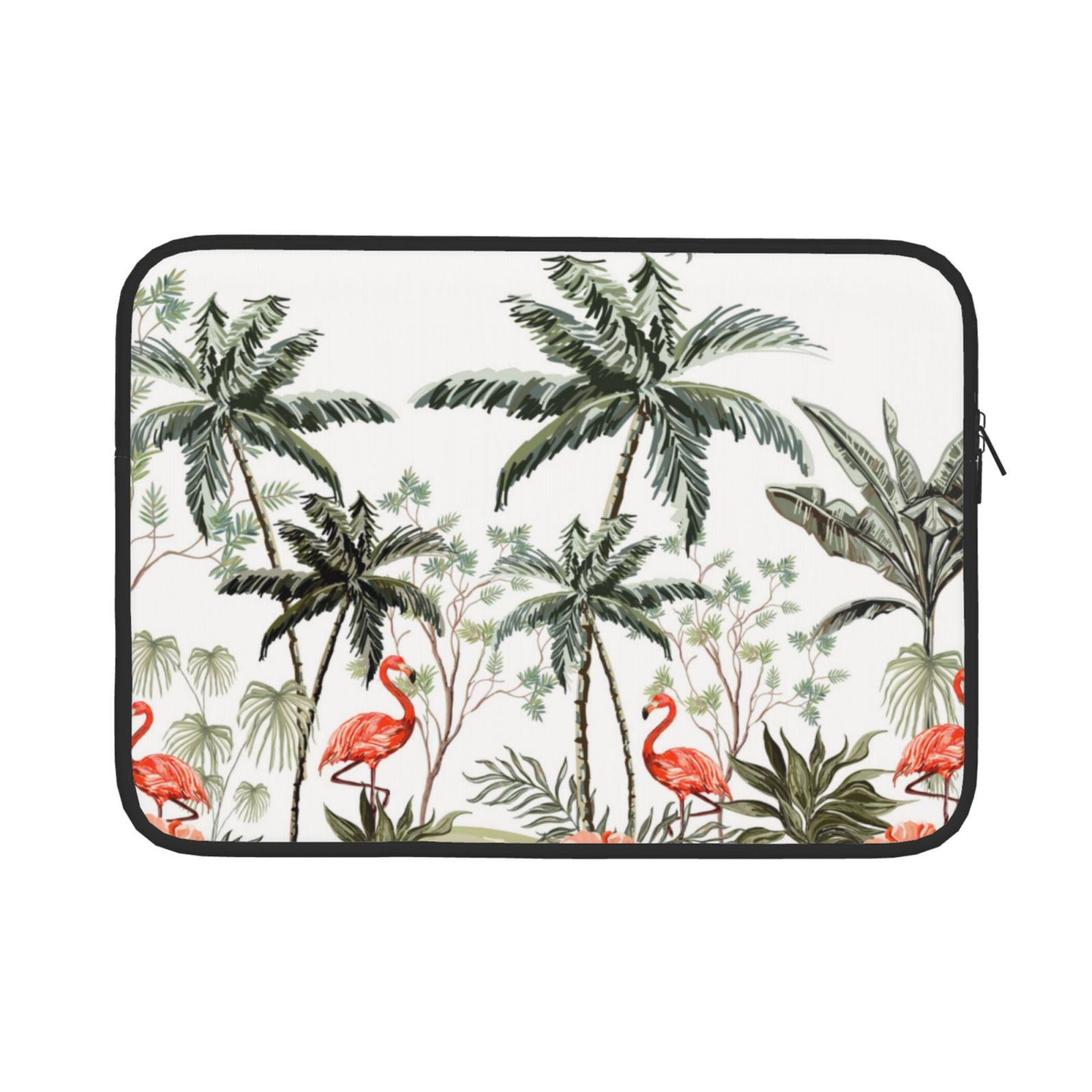 Salouo Flamingo Palm Trees Pattern Laptop Sleeve Case, Laptop Cover ...