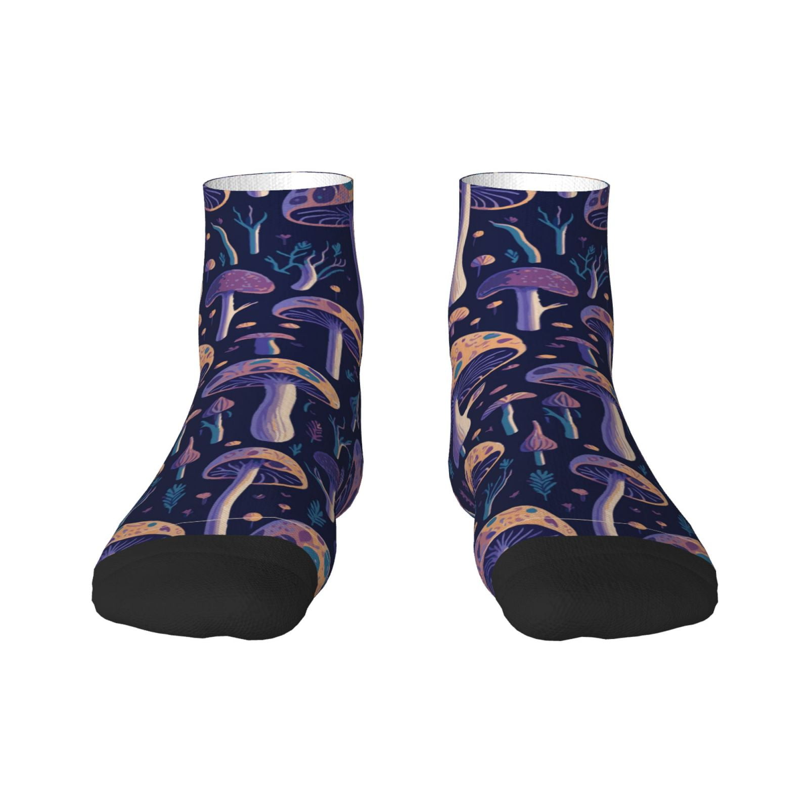 Salouo Floral Hippie Mushrooms Pattern Unisex Middle Tube Socks,Middle ...