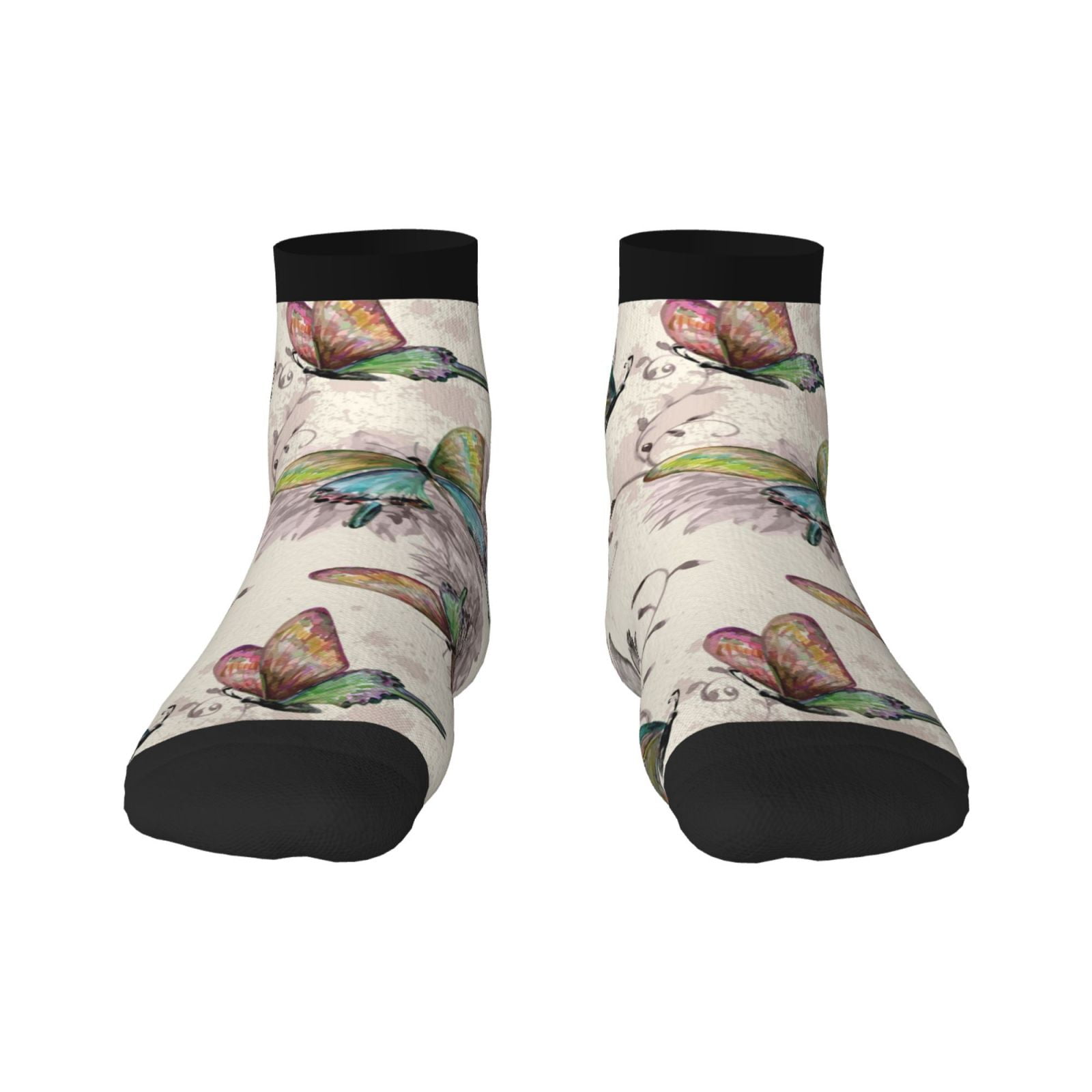 Salouo Flying Butterflies-1 Pattern Unisex Middle Tube Socks,Middle ...