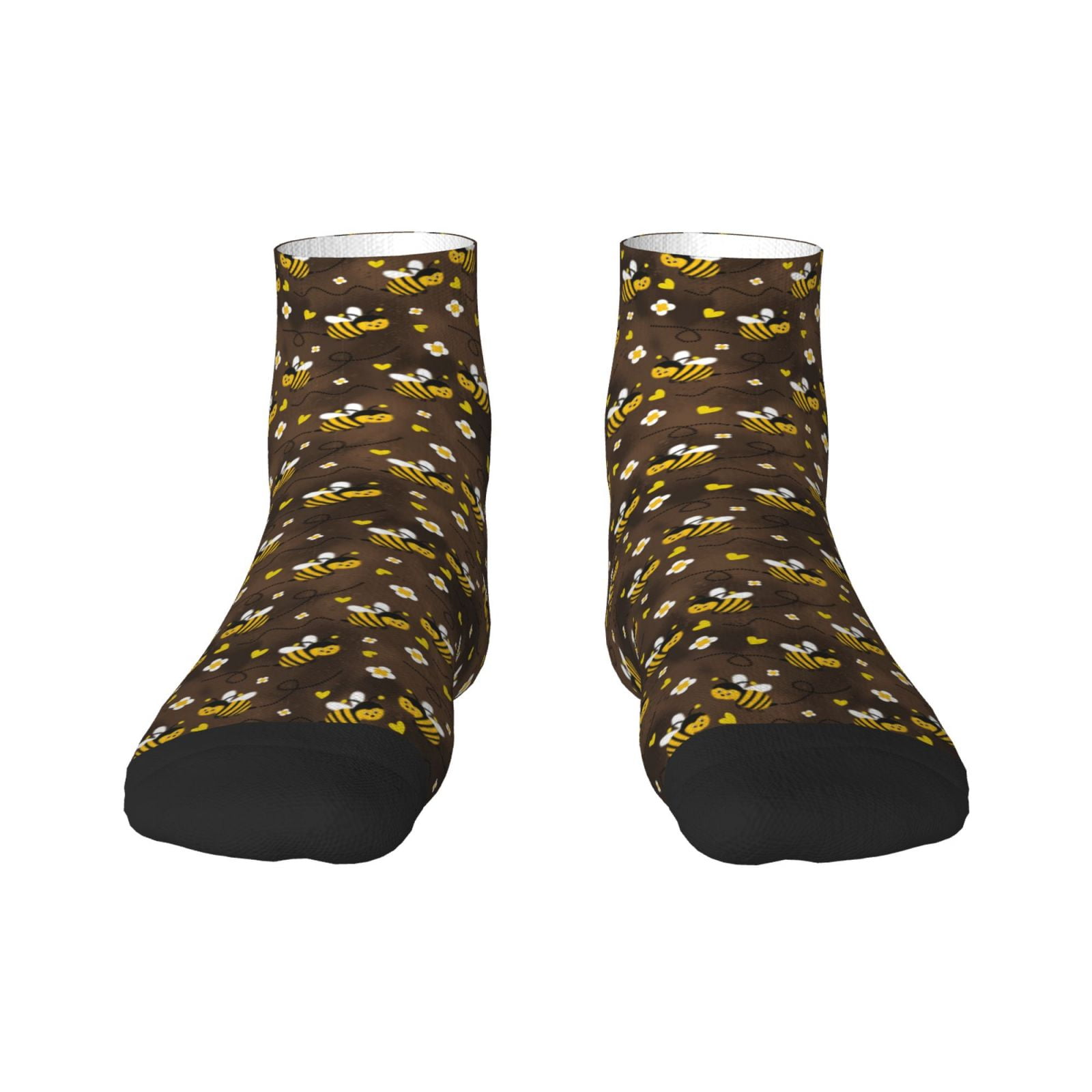 Salouo Flying Furry Honey Bees Pattern Unisex Middle Tube Socks,Middle ...