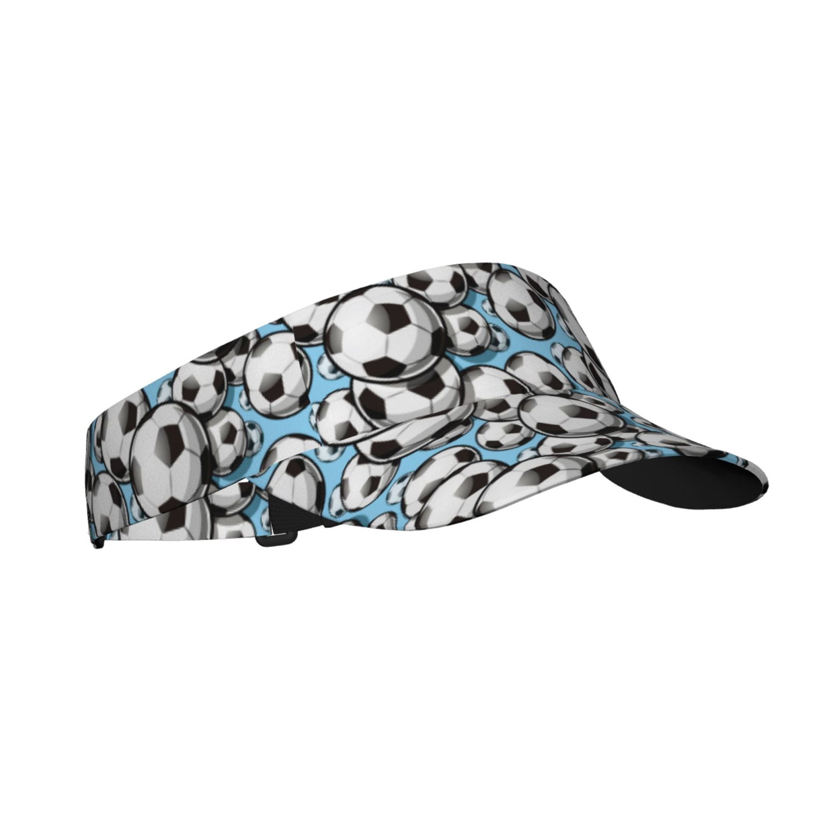 Salouo Football Soccer Ball Pattern Sport Sun Visor Hats,1-Piece of ...