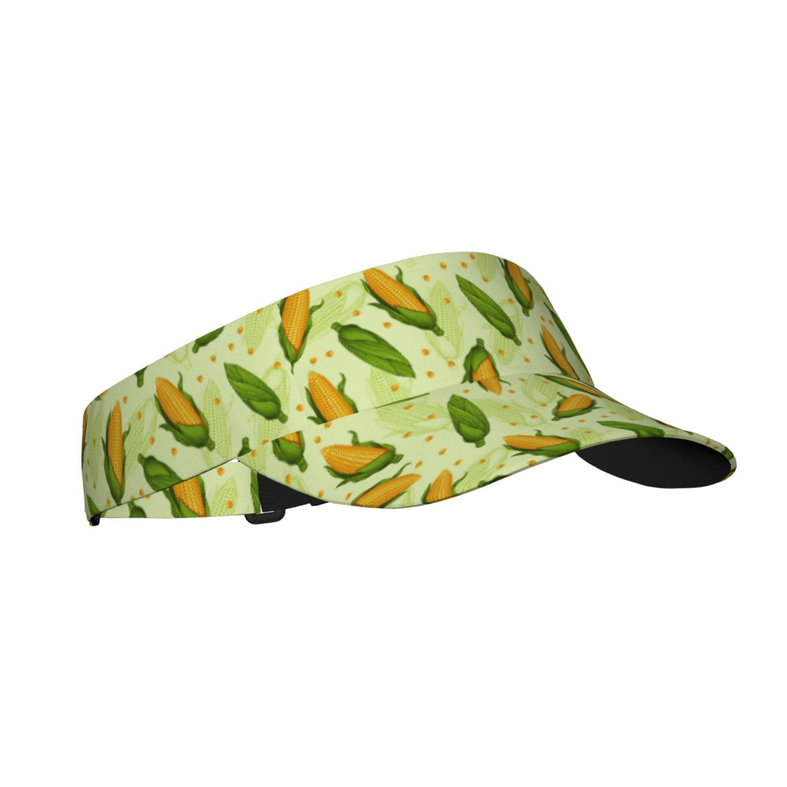 Salouo Fresh Corn Pattern Sport Sun Visor Hats,1-Piece of Adult Sunscreen Visor Cap Adjustable ...
