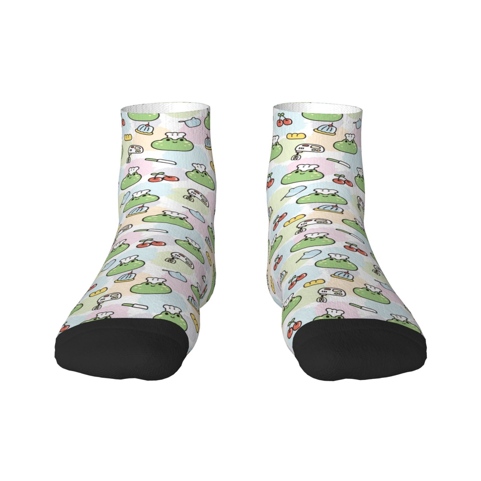 Salouo Frog Wear Chef Hat Pattern Unisex Middle Tube Socks,Middle ...