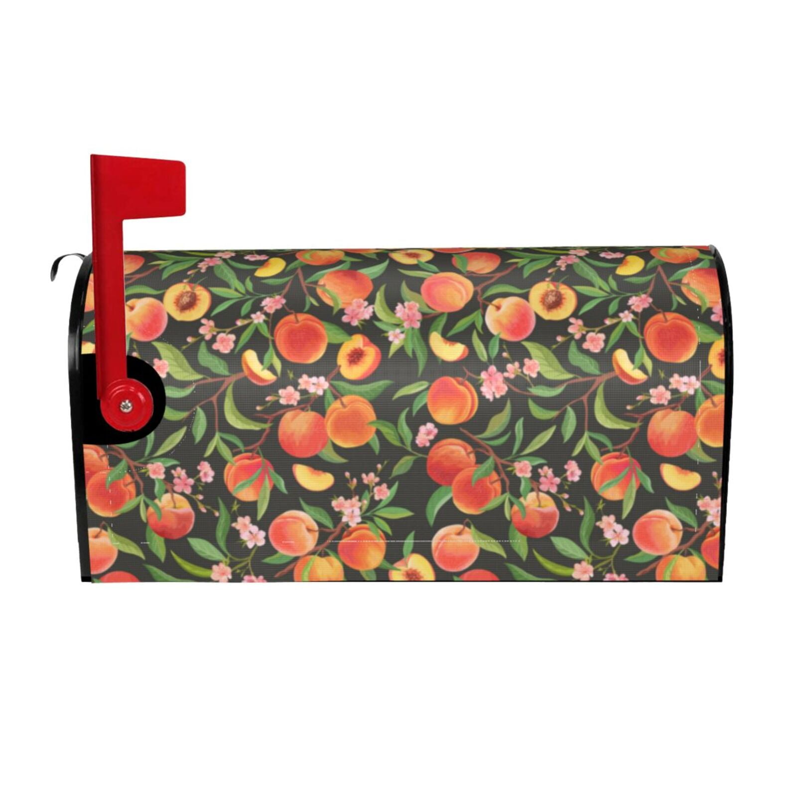 Salouo Fruits Peach for Magnetic Mailbox Covers Waterproof Post Box ...