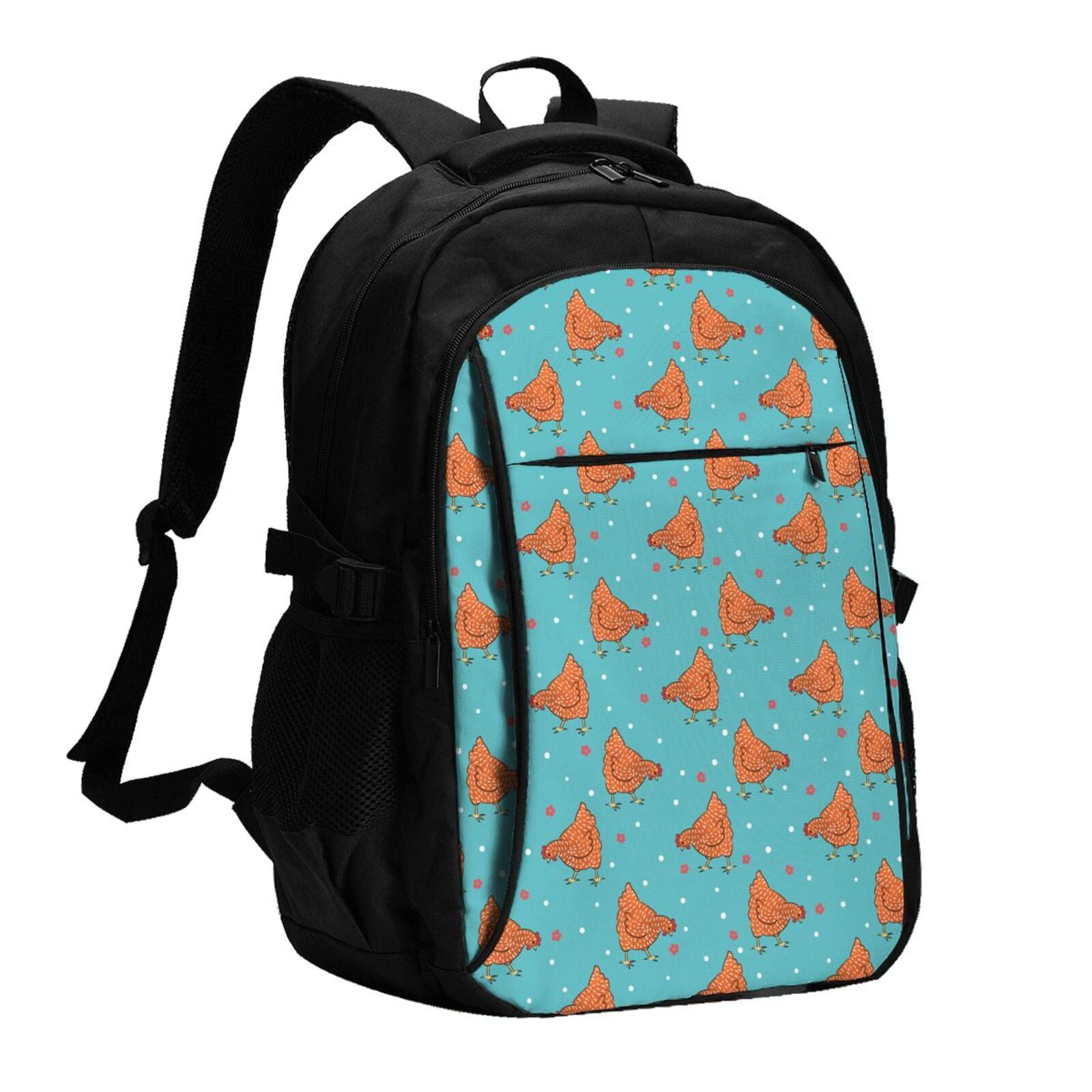 Salouo Funny Chicken Pattern Extra Large Travel Laptop,Backpack with ...
