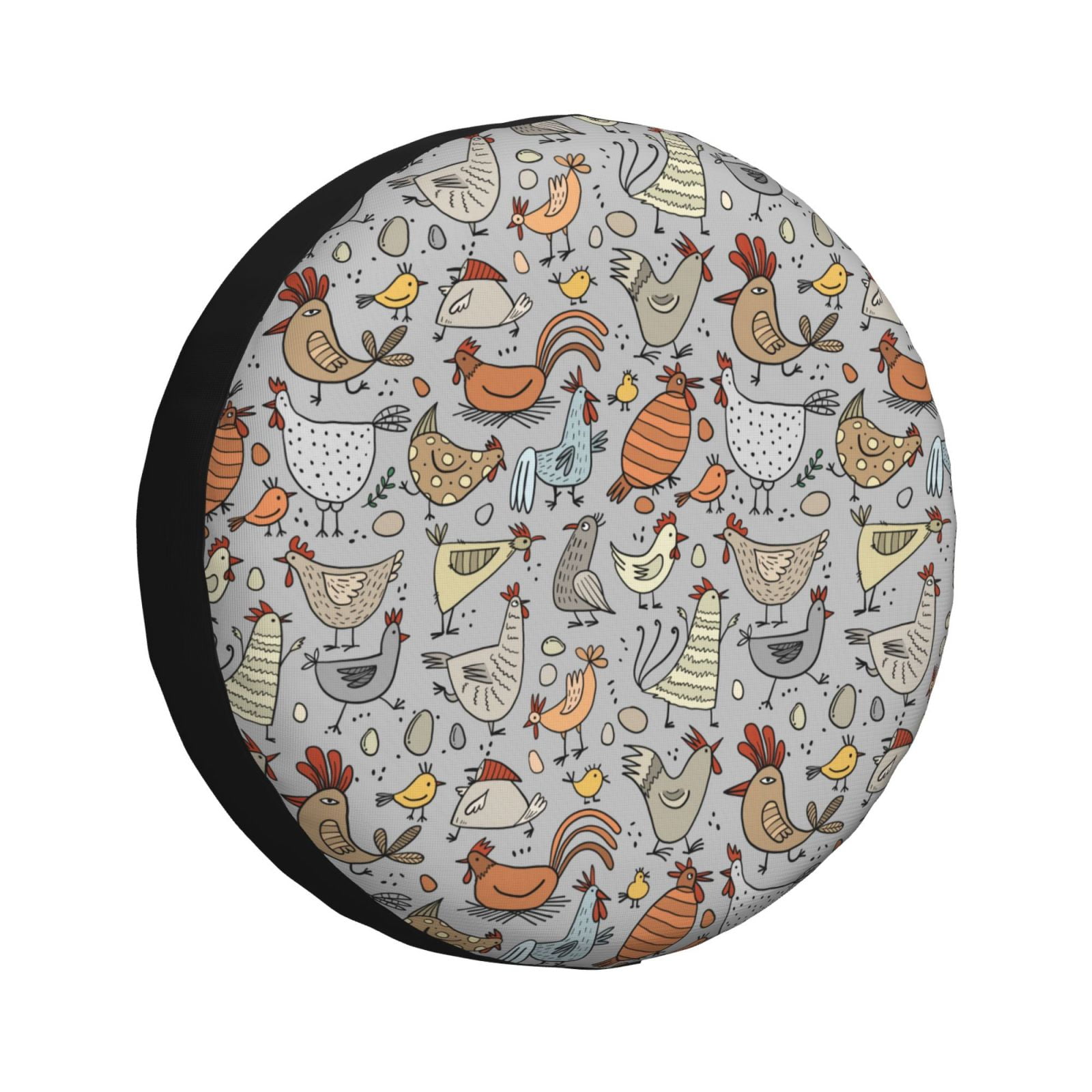 Salouo Funny Chicken Print Spare Tire Cover 14-17 inch Spare Tire ...