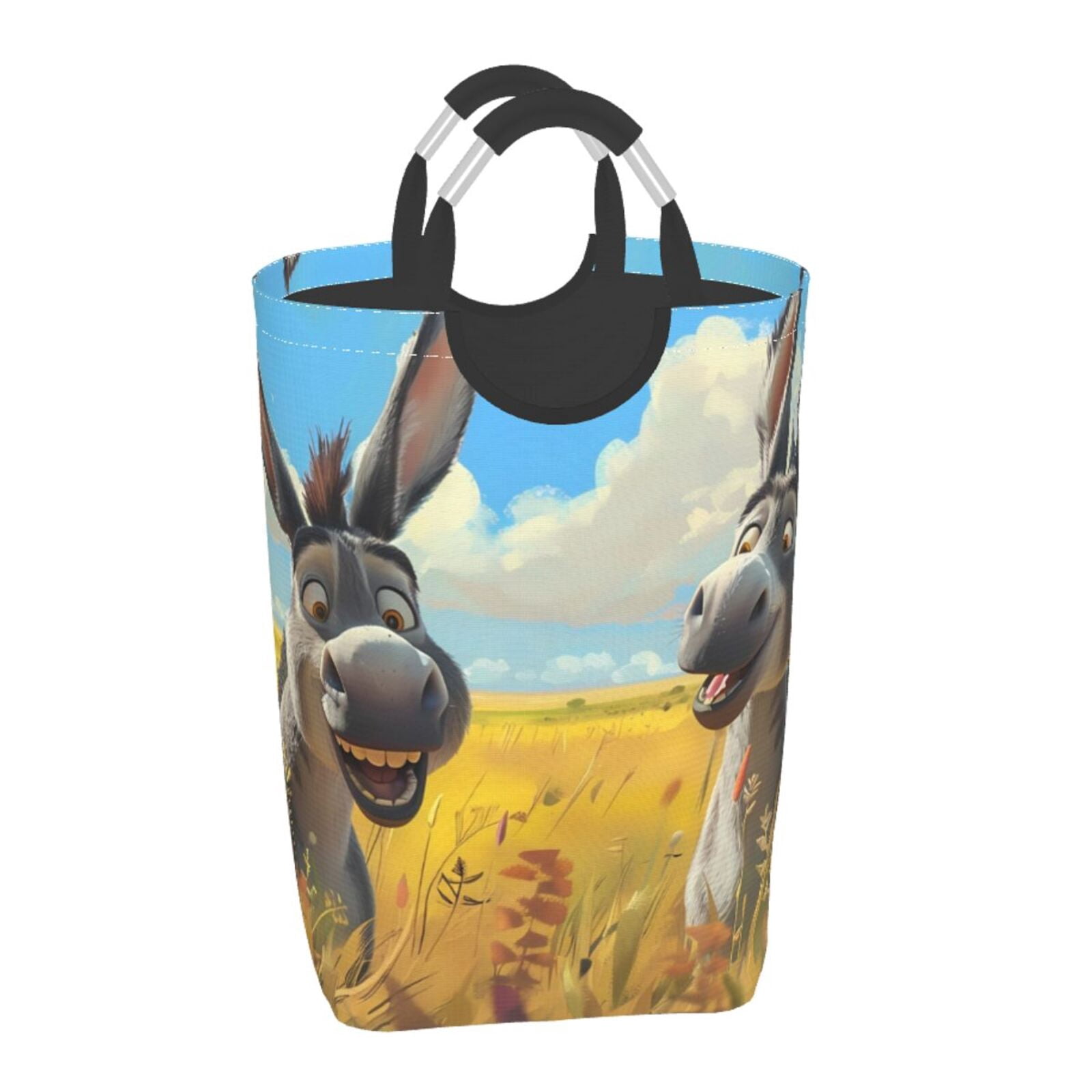 Salouo Funny Countryside Donkey for Dirty Clothes Hamper,Extra Large ...
