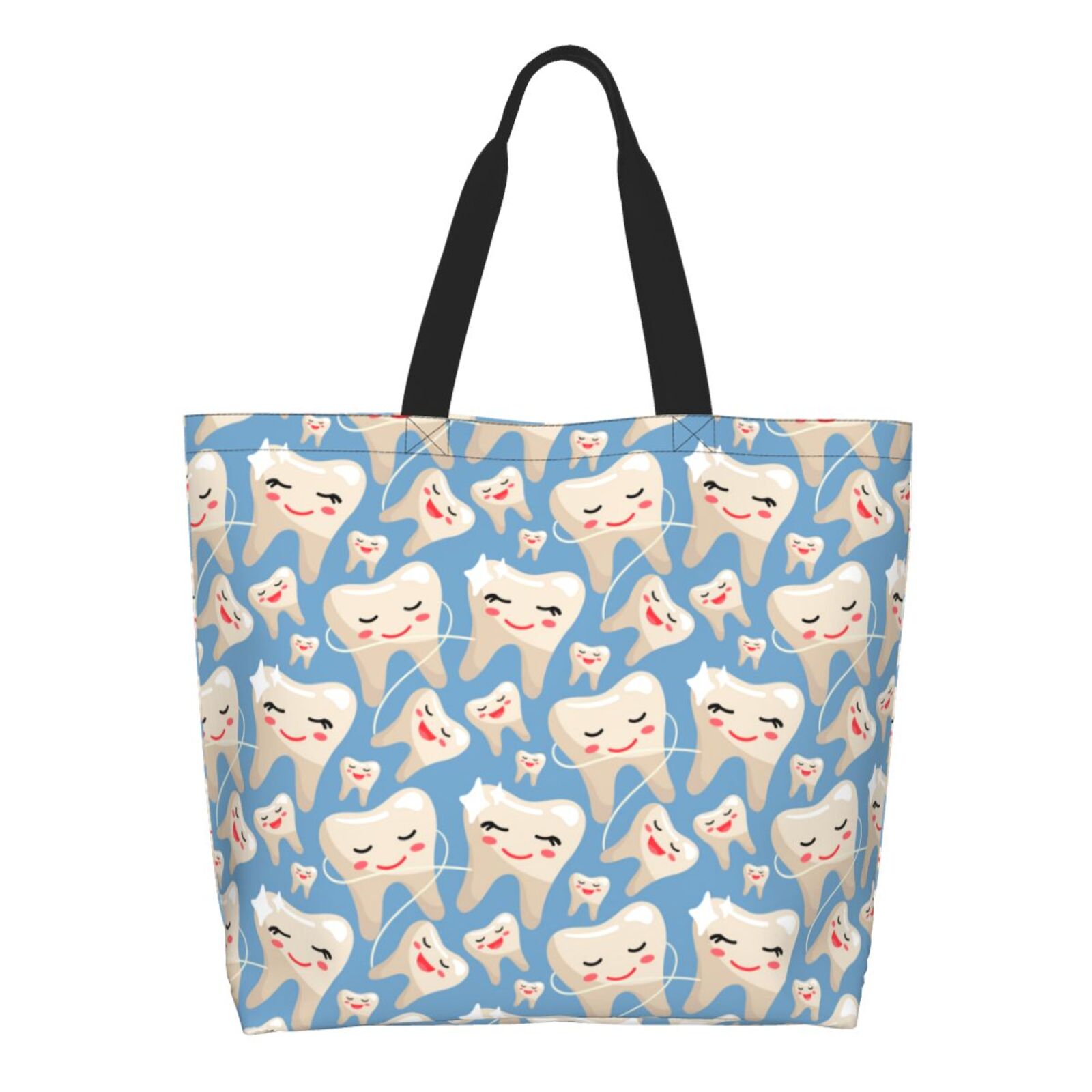 Salouo Funny Cute Healthy Teeth for Tote Bag for Women - Shoulder ...