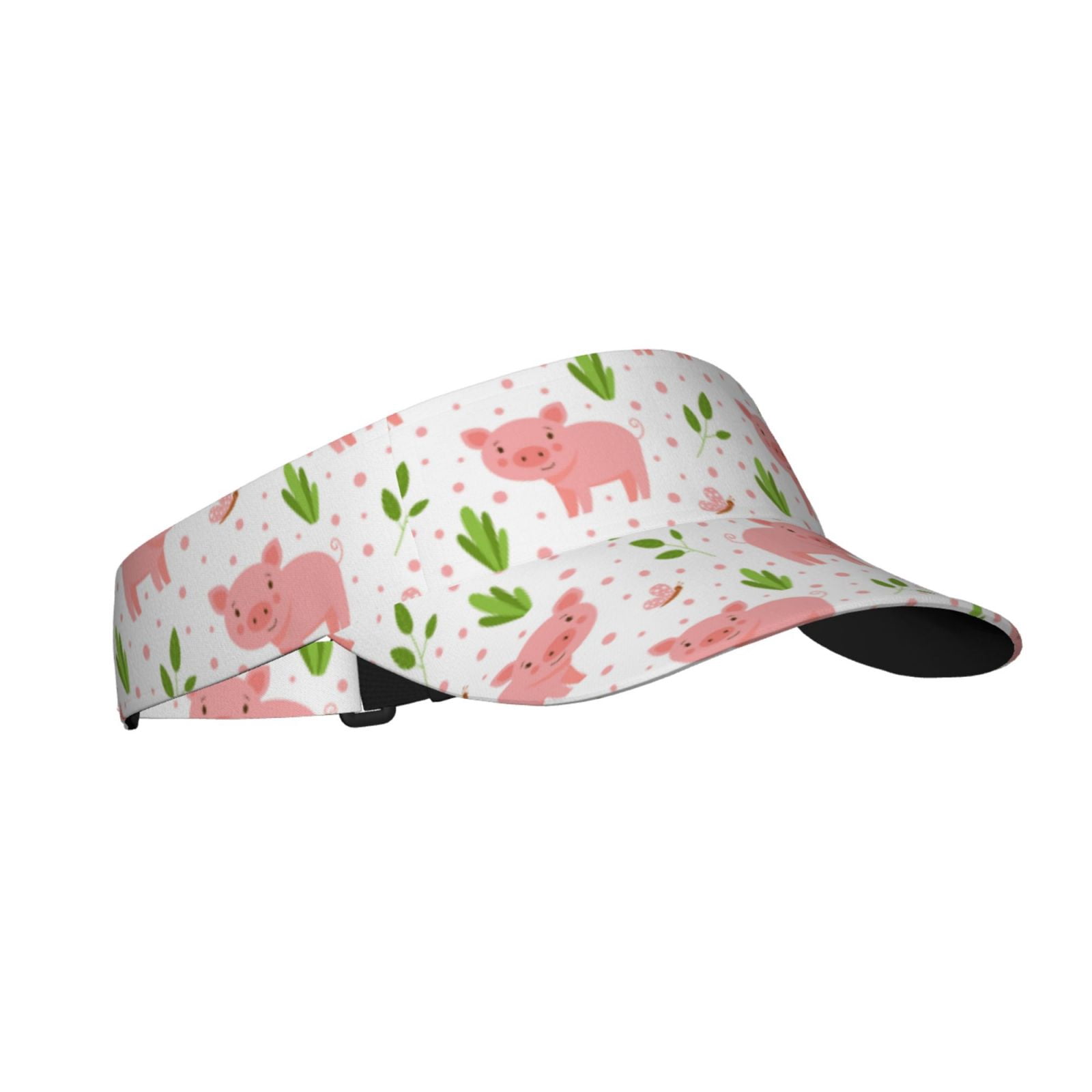 Salouo Funny Little Pigs Pattern Sport Sun Visor Hats,1-Piece of Adult ...